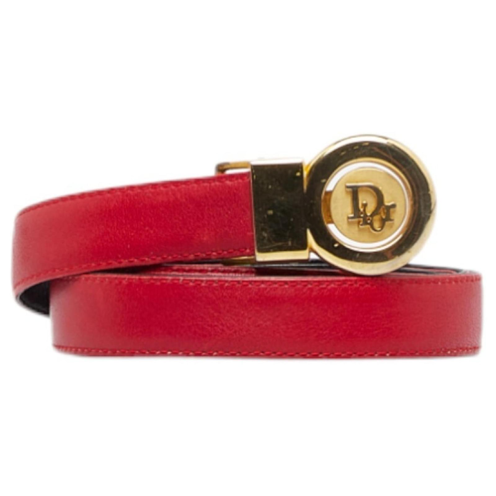 Lady Dior DIOR Red Leather ref.994778 - Joli Closet