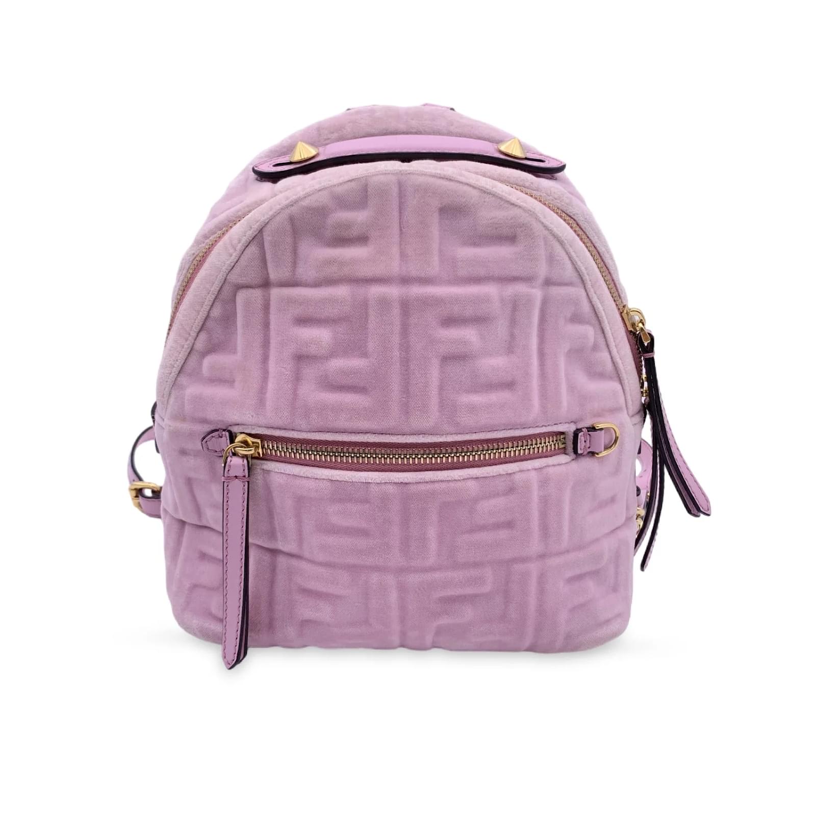 Fendi Backpack n.a. Pink Velvet ref.995321 - Joli Closet