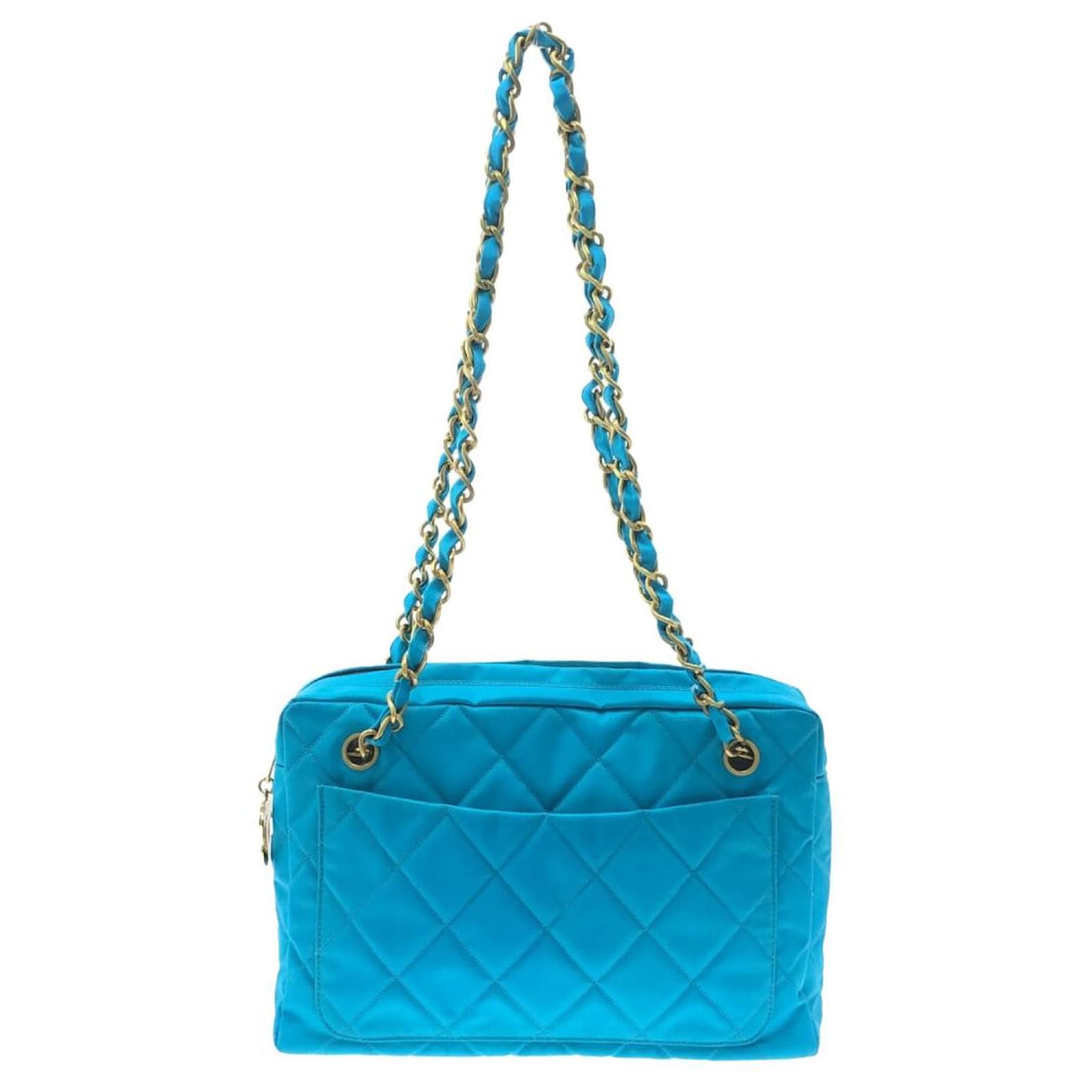 Chanel camera Blue Synthetic ref.996605 - Joli Closet