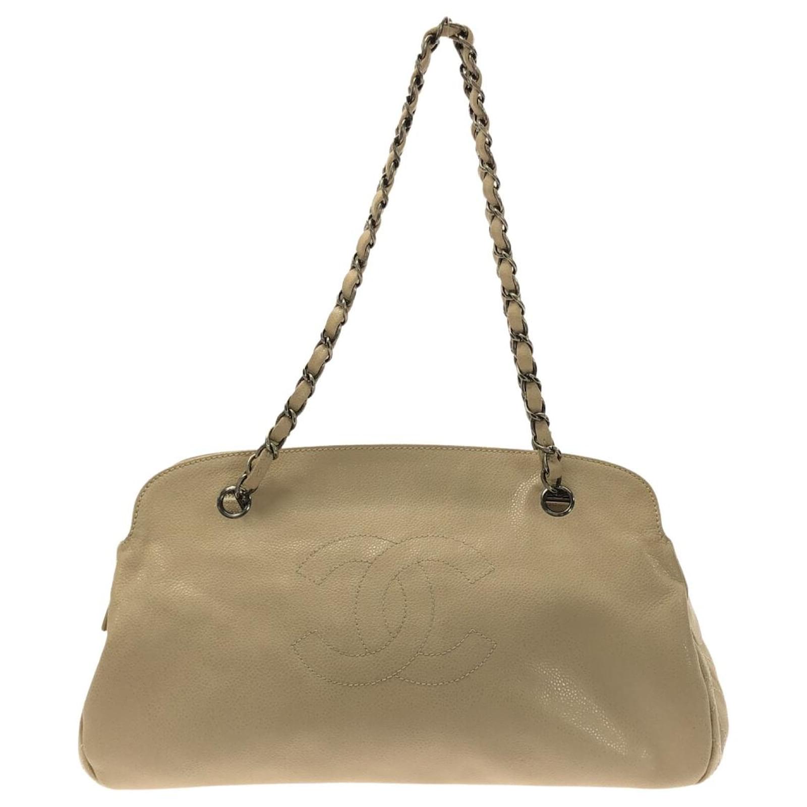 Chanel Bowling Beige Leather ref.996641 - Joli Closet