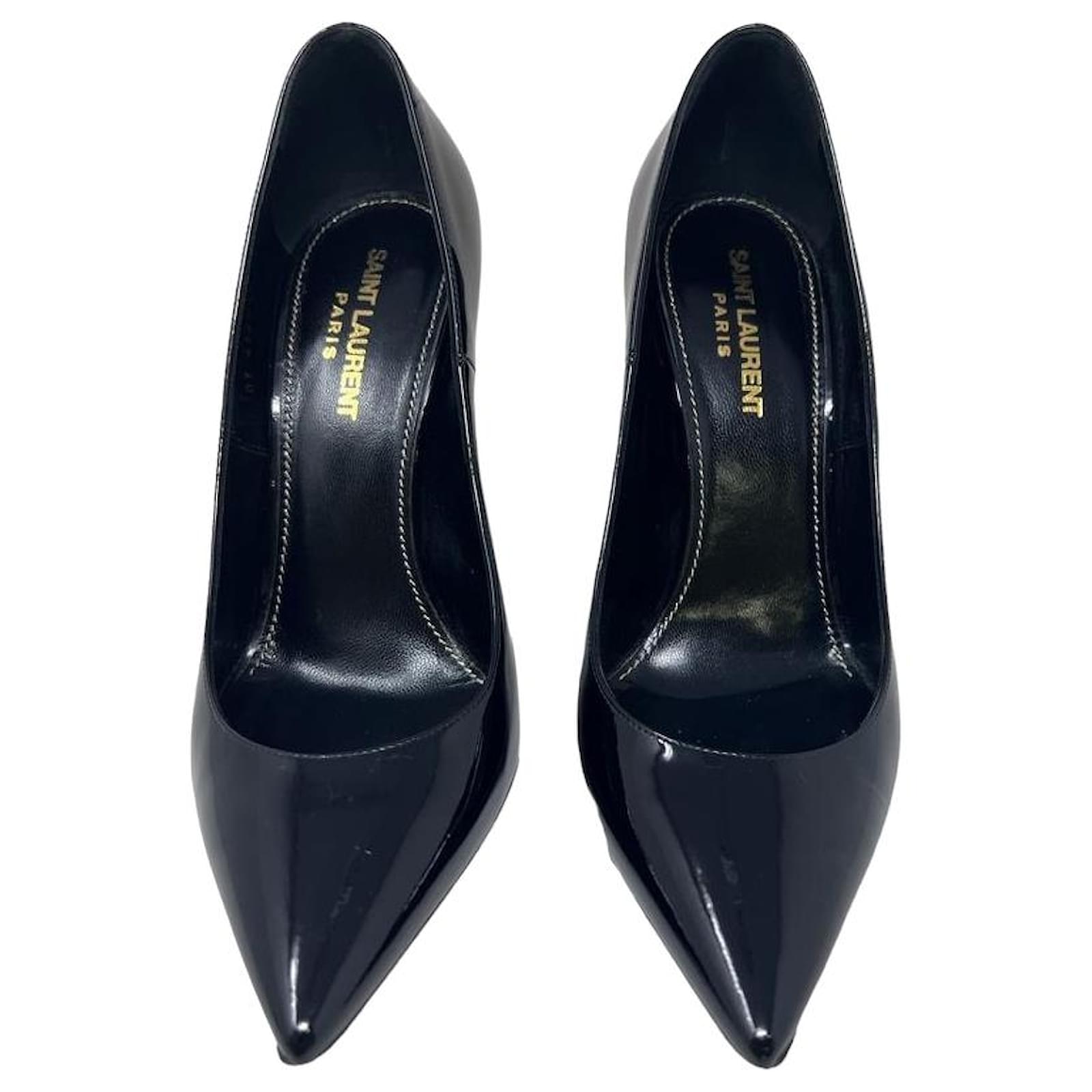 Yves Saint Laurent Heels Black Patent leather ref.997361 - Joli Closet