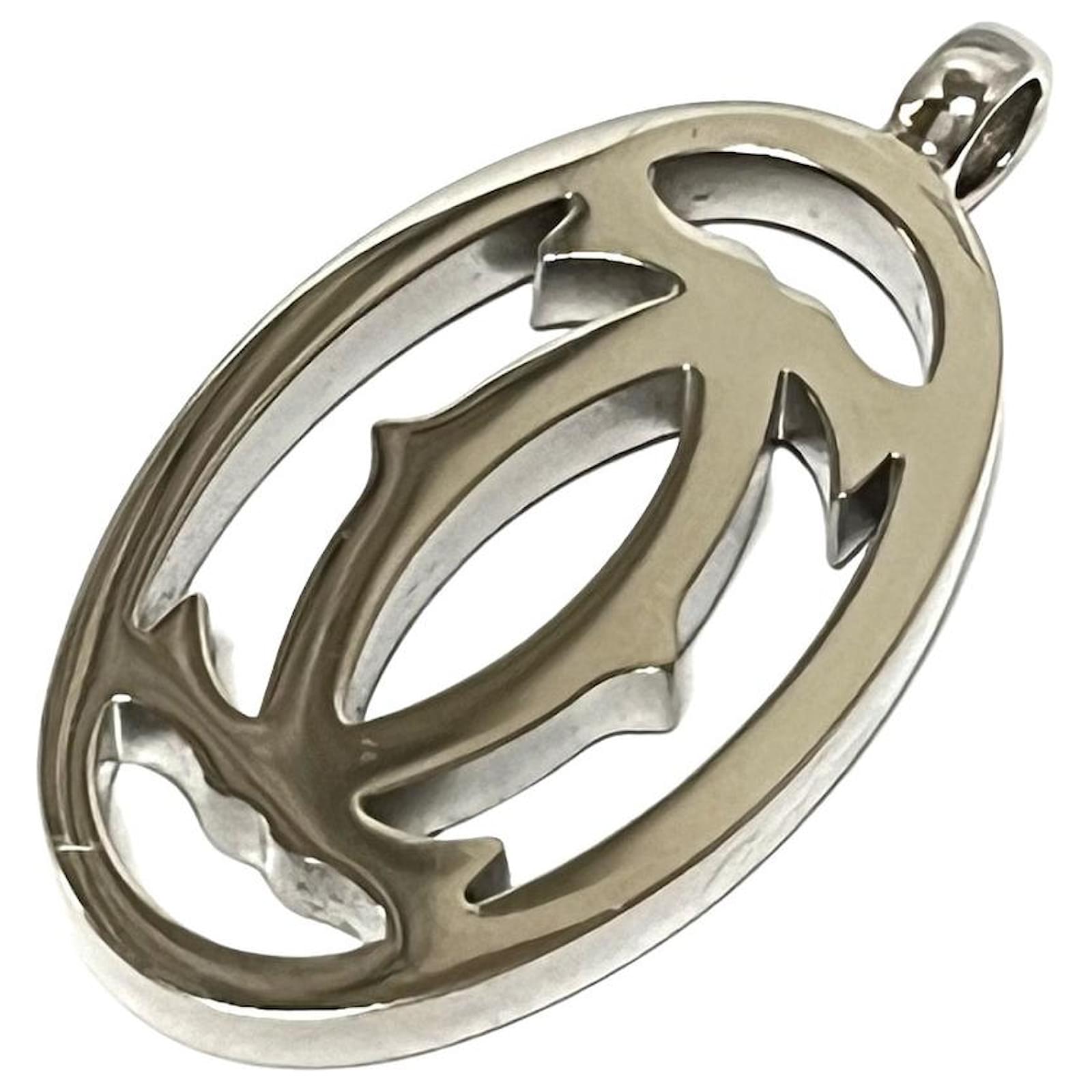 cartier 2C C2 Métal Argenté ref.998199 - Joli Closet