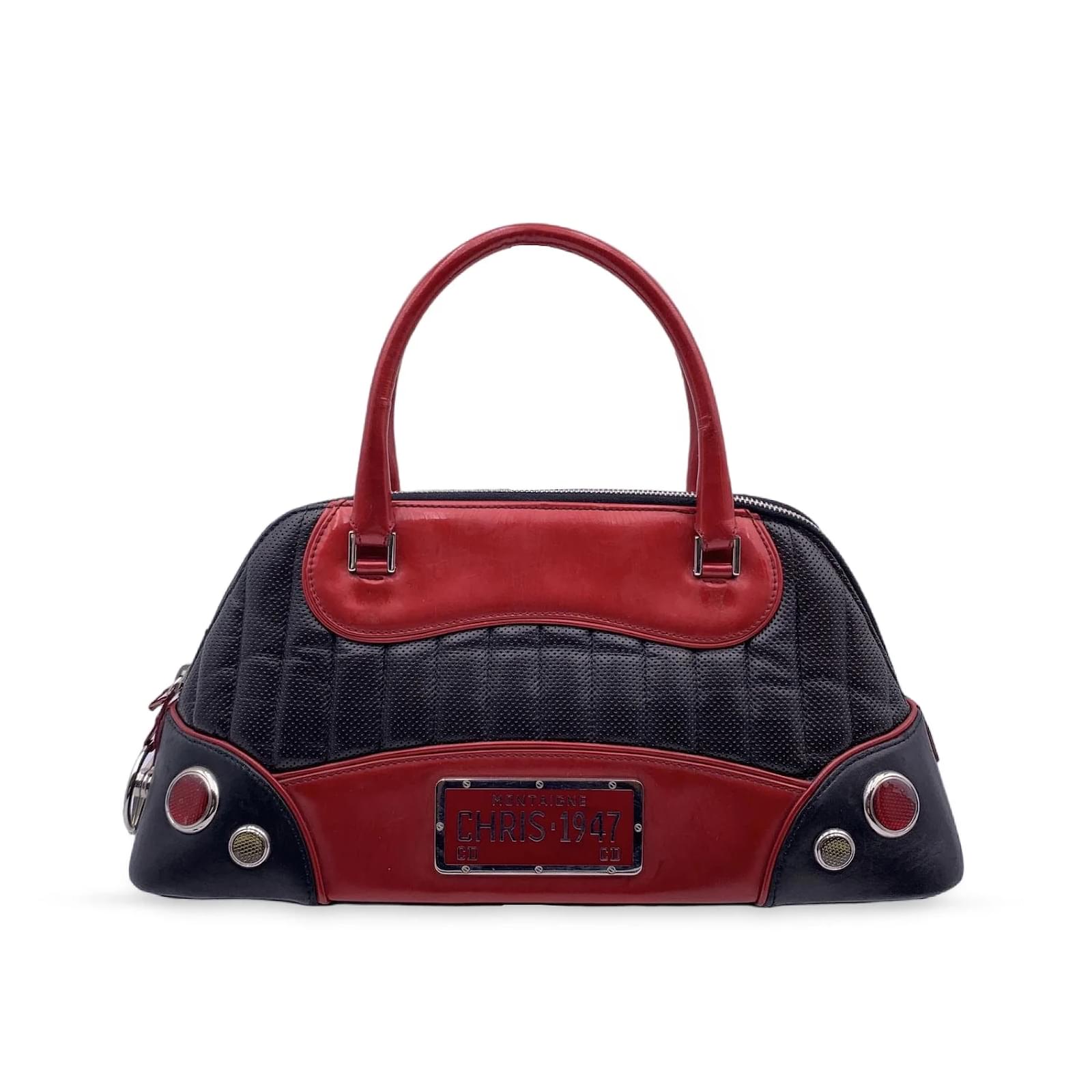 Christian Dior Sac à main Cadillac Cuir Noir ref.998391 - Joli Closet