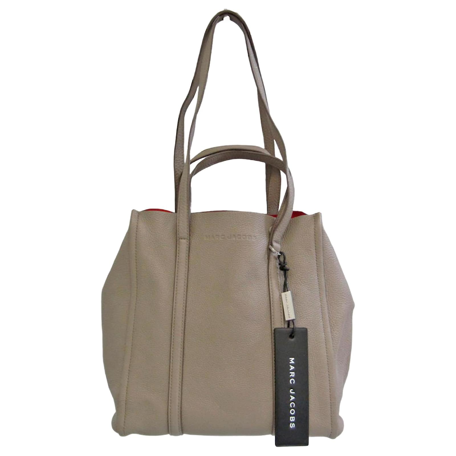 Marc Jacobs The Tag Tote Beige Leather ref.998515 - Joli Closet