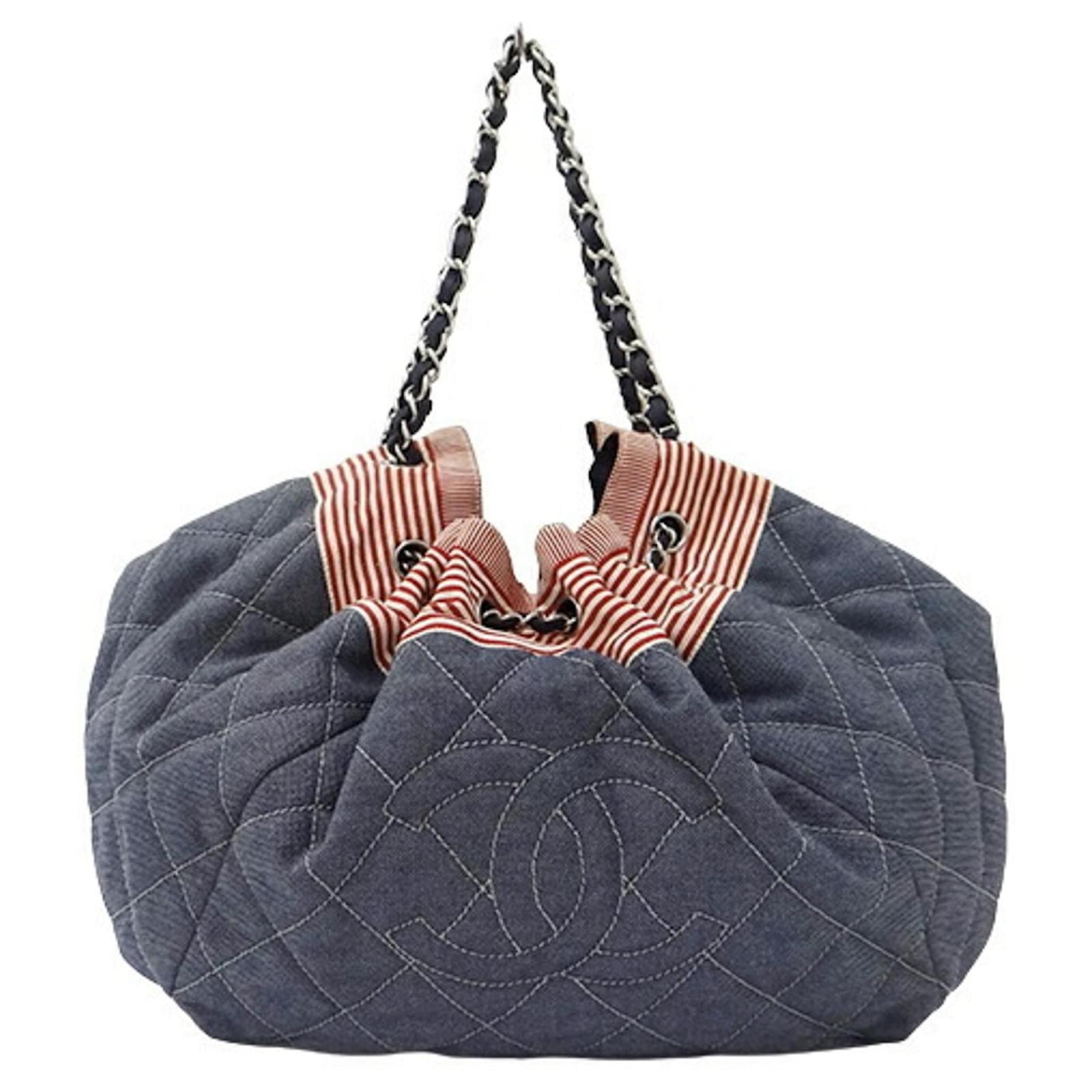 Timeless Chanel COCO Mark Navy blue Denim ref.998565 - Joli Closet