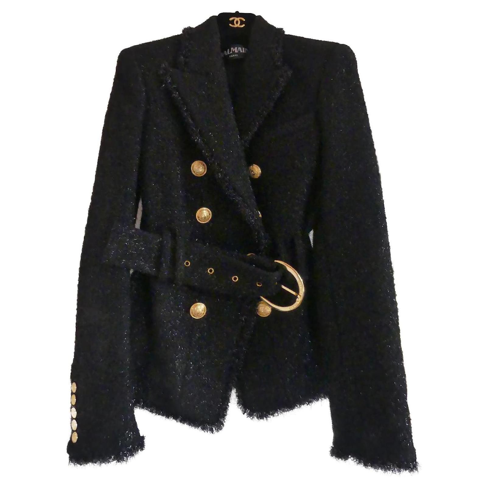Balmain Jackets Black Wool ref.998570 - Joli Closet