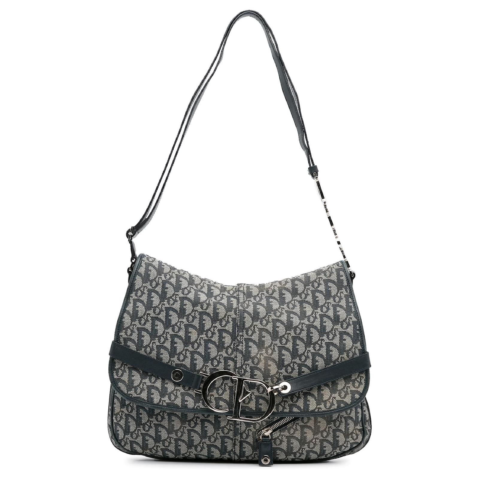 Dior Gray Oblique Crossbody Bag Grey Cloth Cloth ref.1010431 - Joli Closet