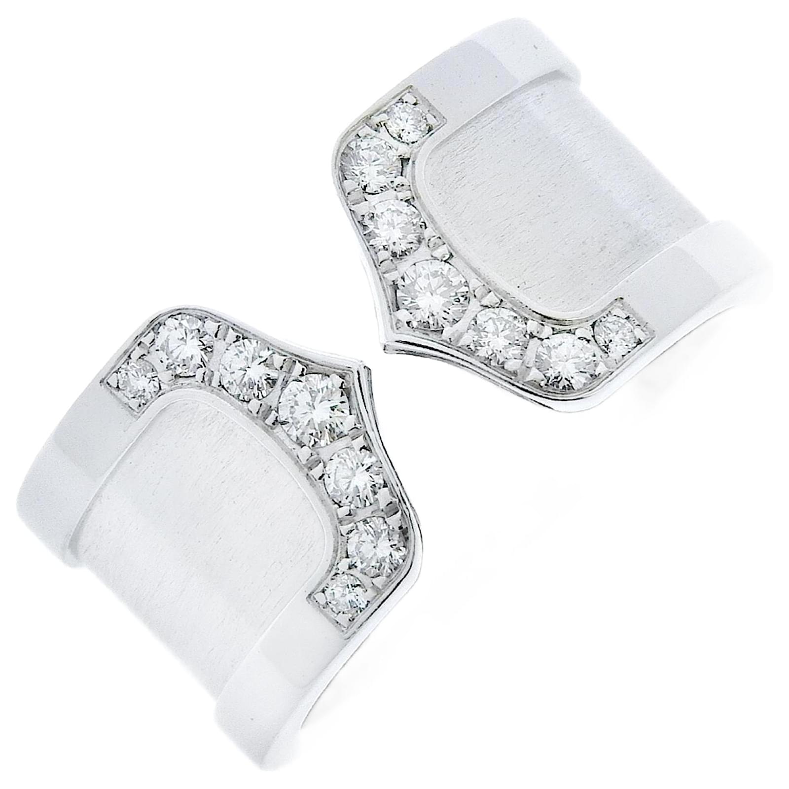 cartier 2C C2 Silvery White gold ref.1011263 - Joli Closet