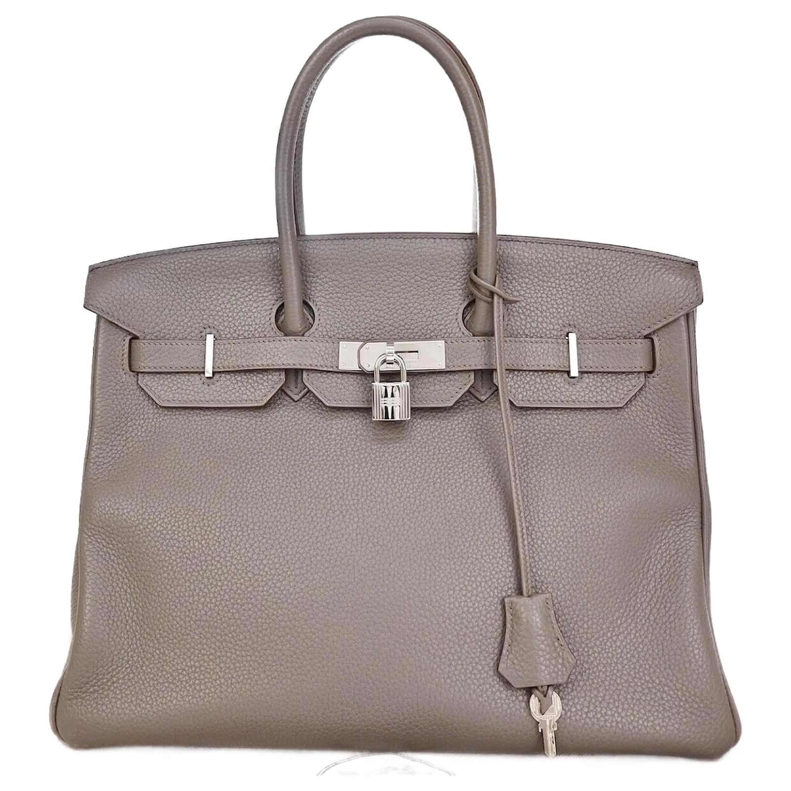Hermès Birkin 35 Grey Leather ref.1011415 - Joli Closet