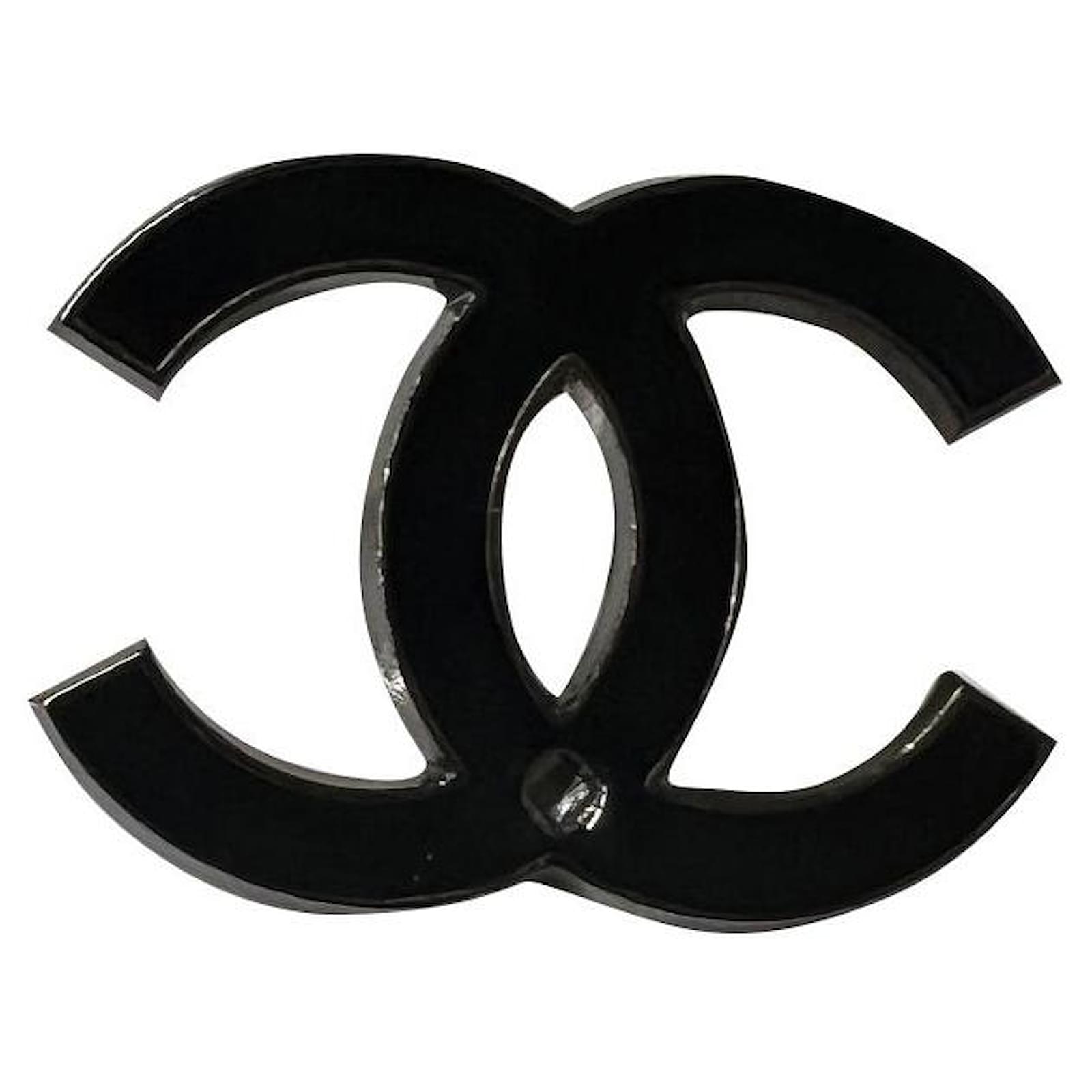 Coco Crush Broche Chanel CC Métal Noir ref.1011523 - Joli Closet