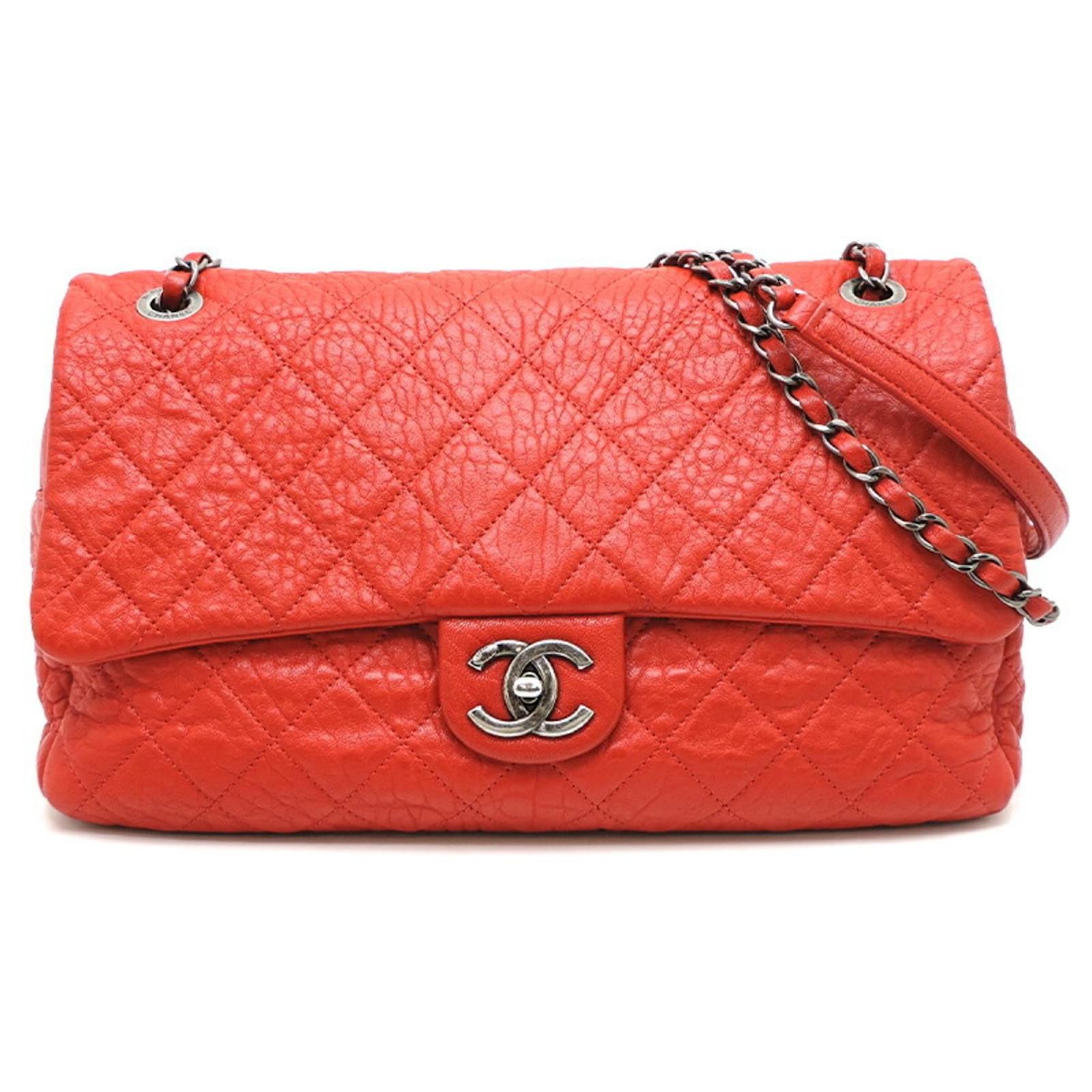 Chanel Timeless Red Leather ref.1012385 - Joli Closet