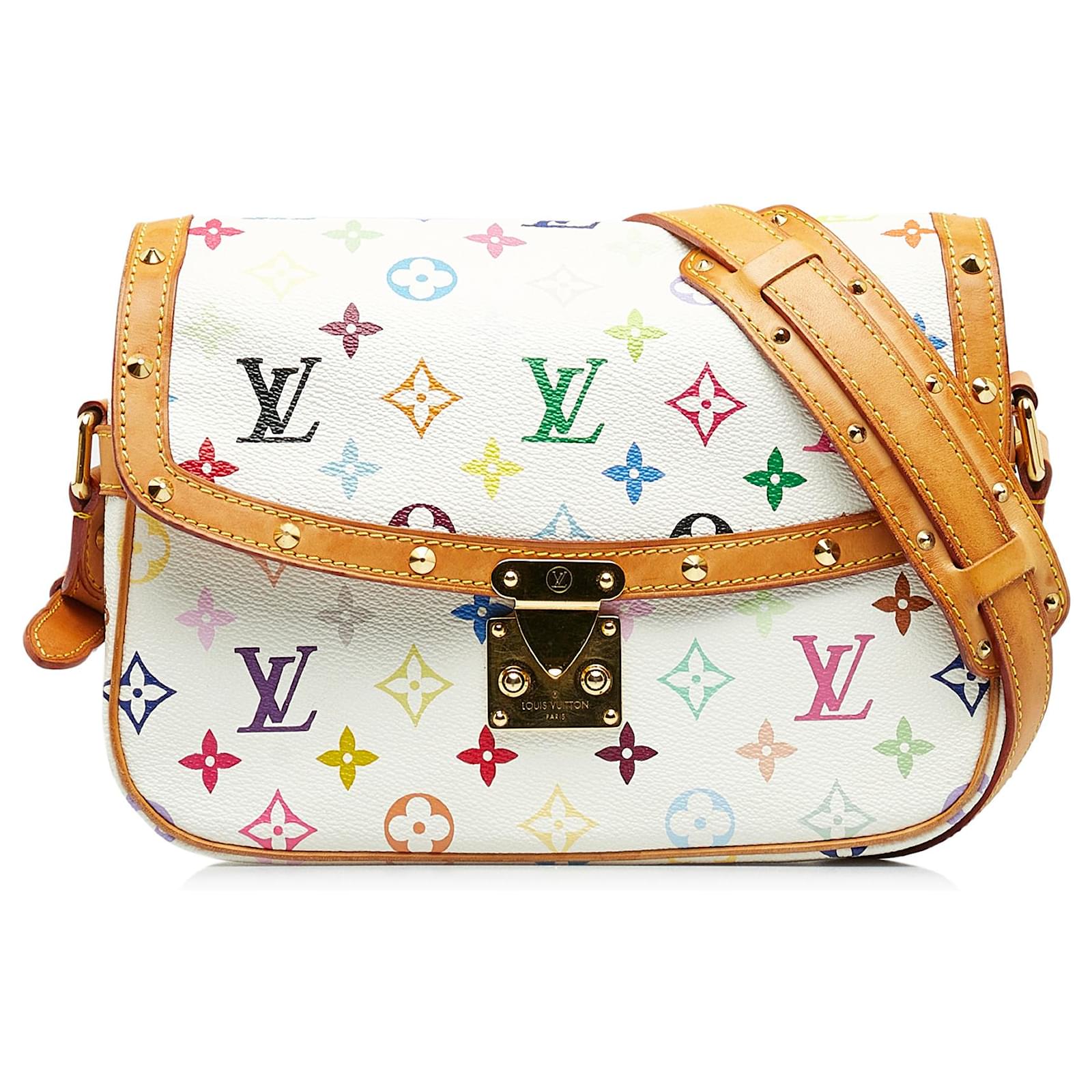 Louis Vuitton White Monogram Multicolore Sologne Toile Blanc ref ...