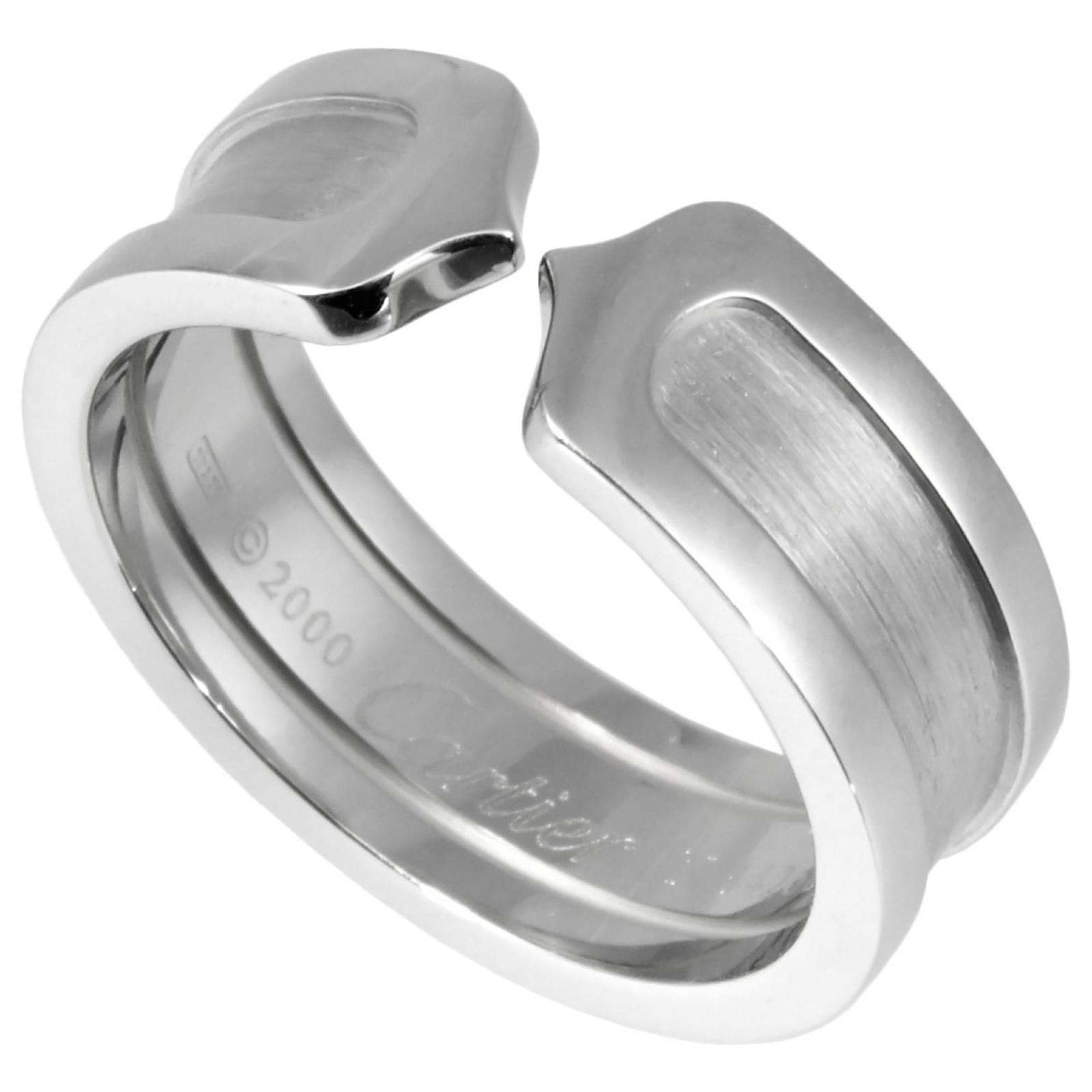cartier 2C C2 Silvery White gold ref.1012930 - Joli Closet