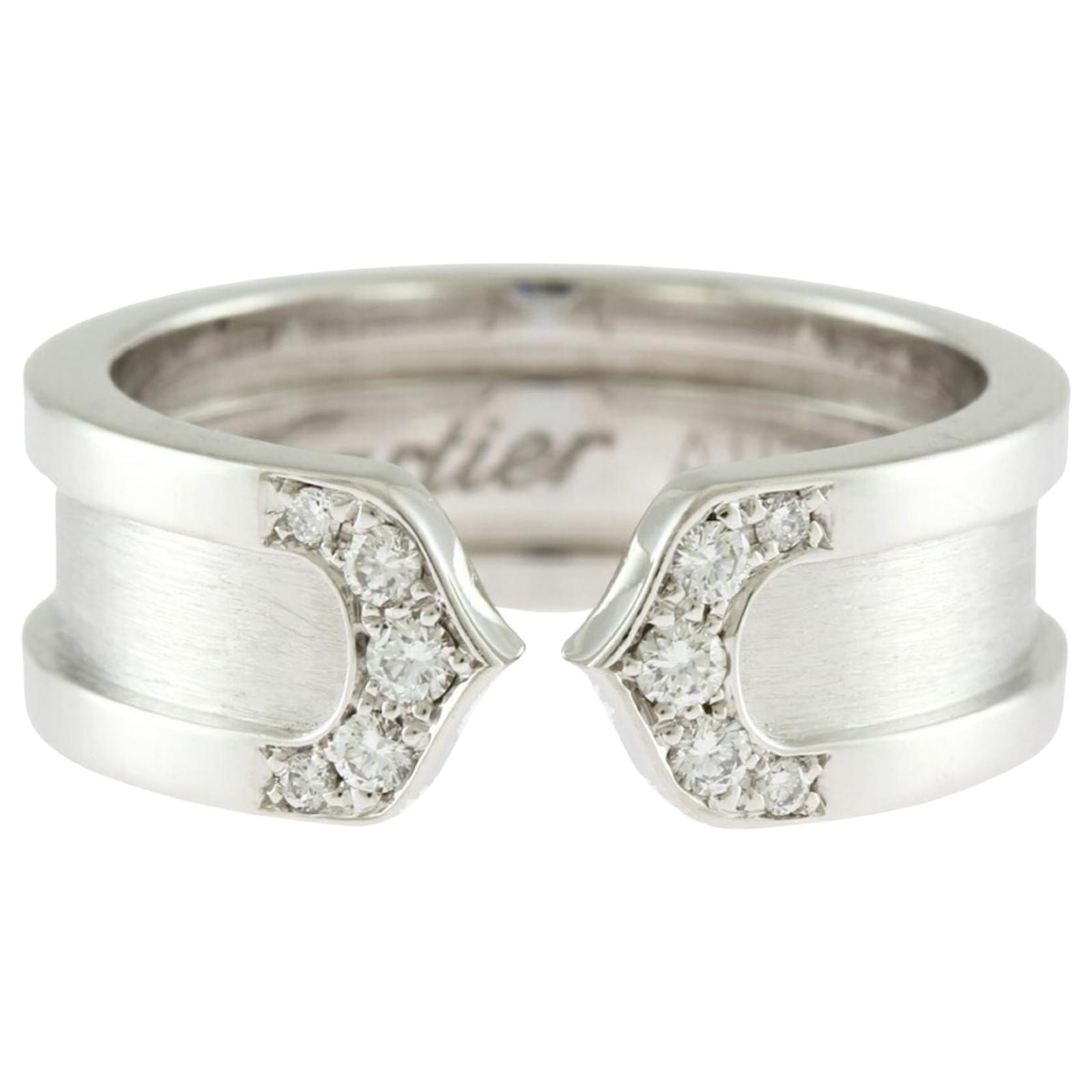 Cartier C2 Silvery White gold ref.1014221 - Joli Closet