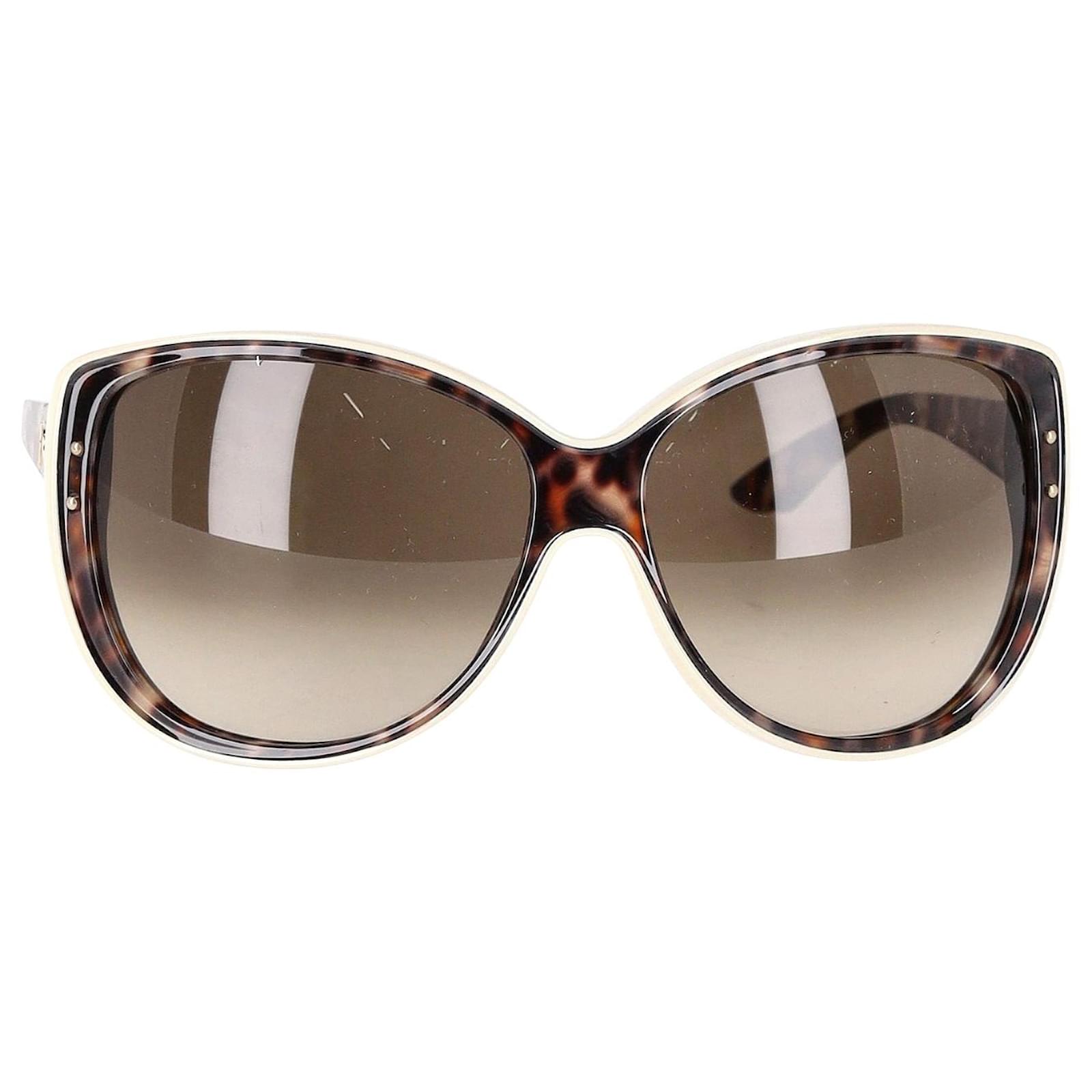 Dior Leopard Print Oversized Gradient Sunglasses in Brown Plastic ref ...