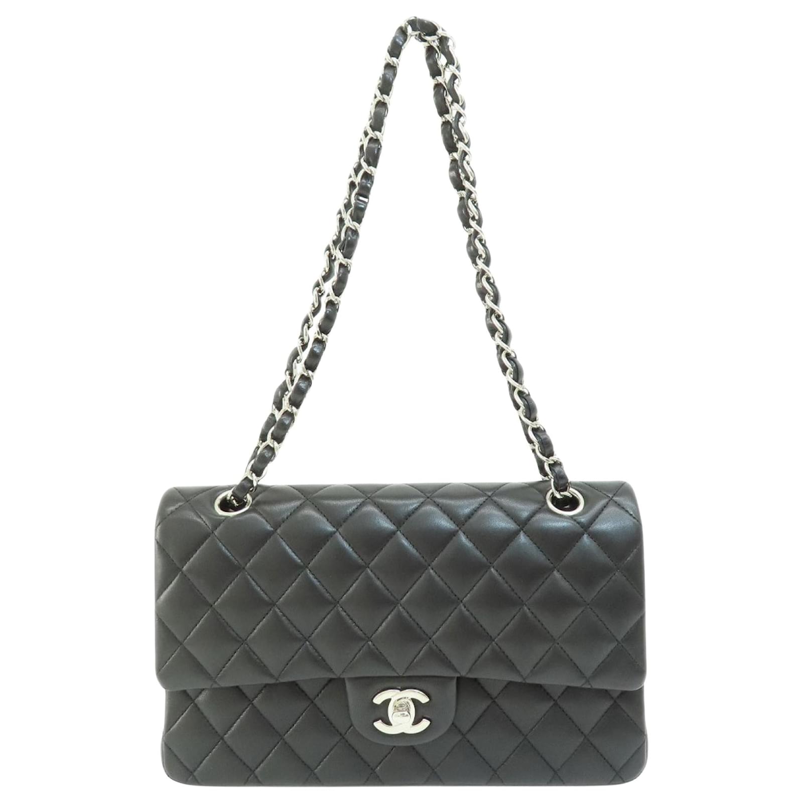 Classique Chanel Double flap Cuir Noir ref.1015348 - Joli Closet