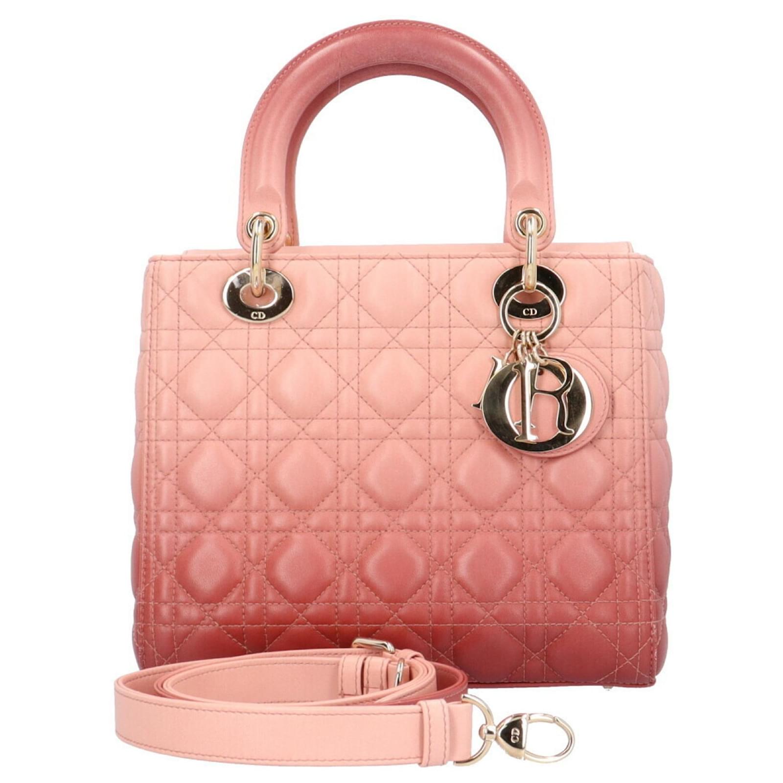 Dior Lady Dior Pink Leather ref.1015413 - Joli Closet