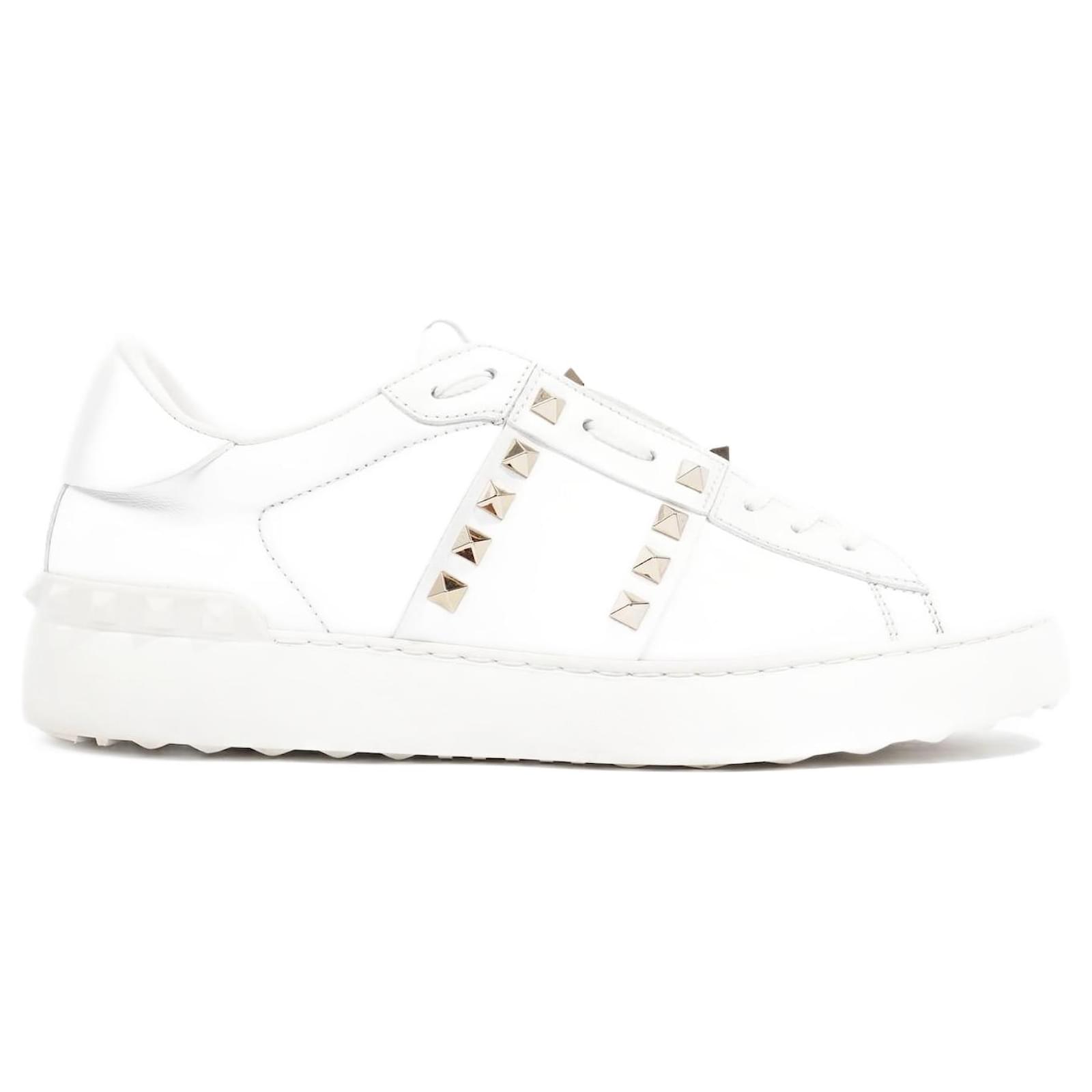 Valentino Untitled 11 White EU 40 / UK 6 Leather ref.1016272 - Joli Closet