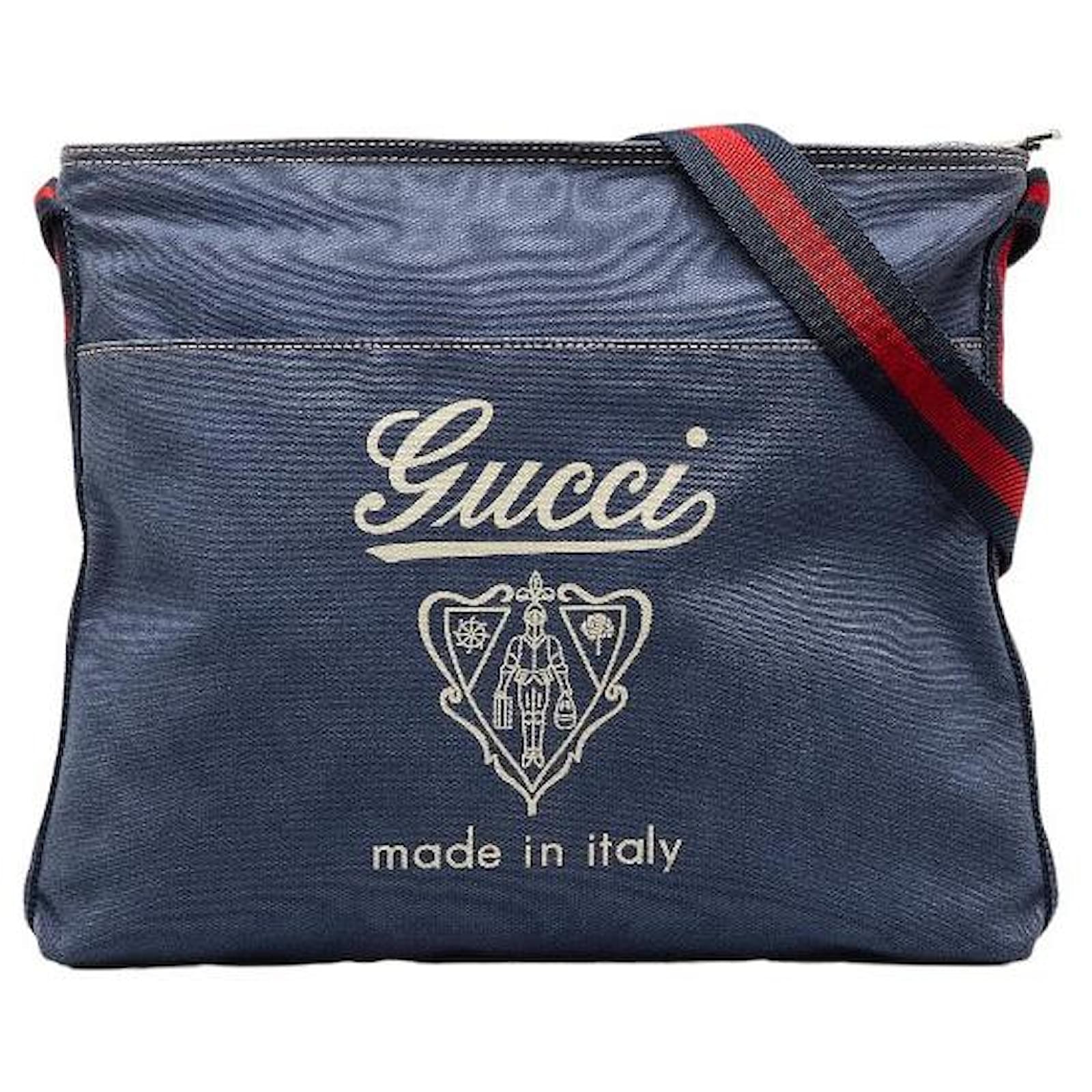 Gucci Canvas Shoulder Bag 189676 Blue Cloth ref.1016861 - Joli Closet