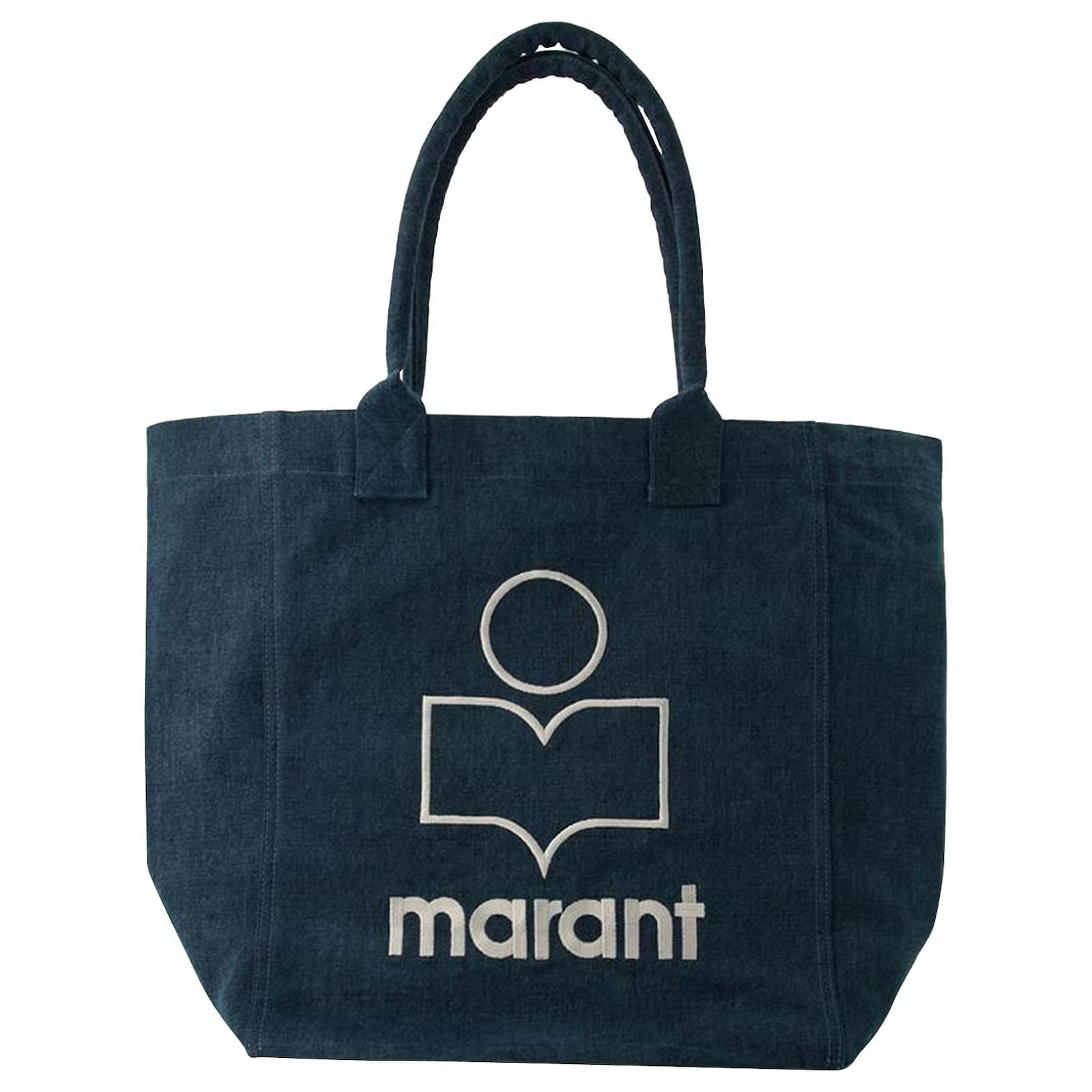 Yenky Gb Tote bag - Isabel Marant - Cotton - Green ref.1017974 - Joli ...