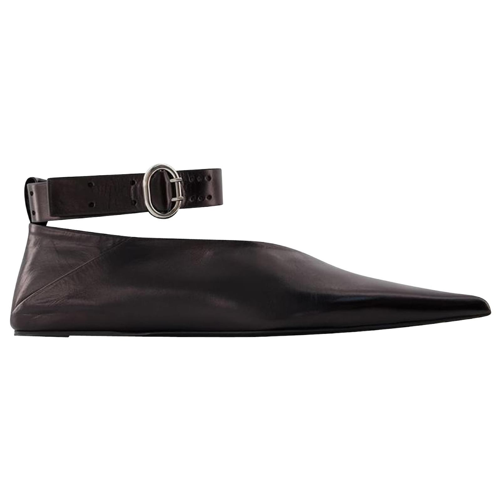 Ballet Sandals - Jil Sander - Leather - Black ref.1018371 - Joli Closet