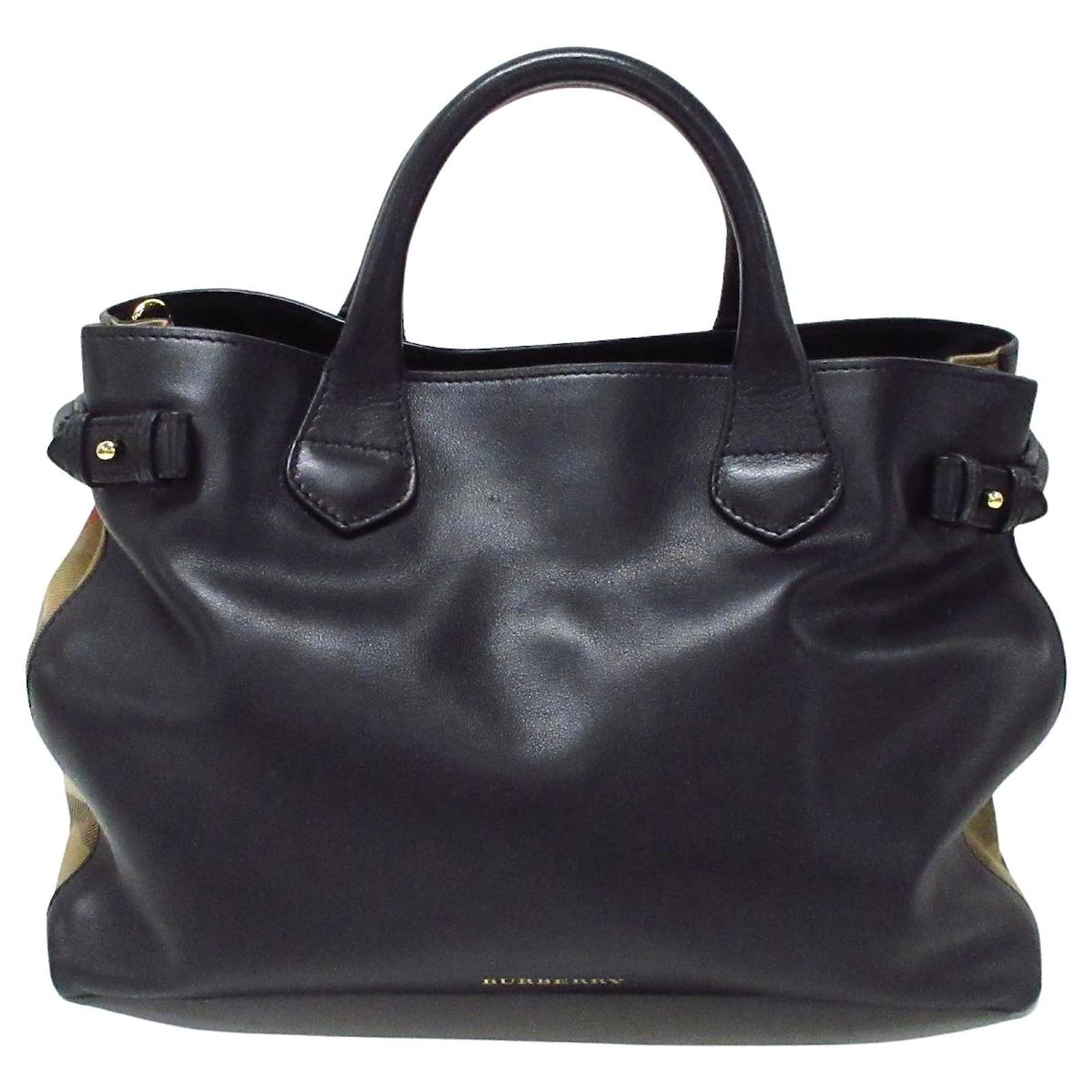 Burberry Banner Black Leather ref.JC1019594 (Sold) - Joli Closet