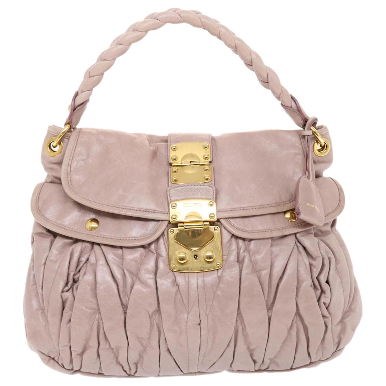miu miu Pink Leather ref.1021683 - Joli Closet