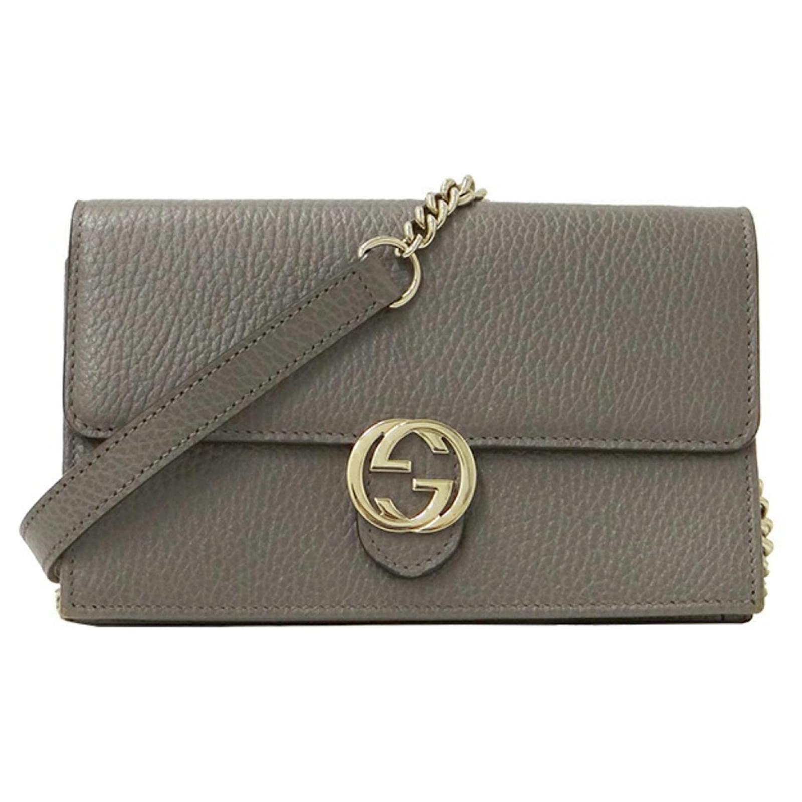 Gucci Interlocking G Grey Leather ref.1022187 - Joli Closet