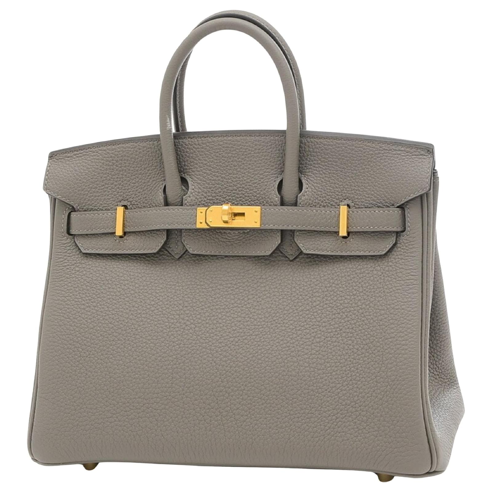 Hermès HERMES BIRKIN 25 Grey Leather ref.1023485 - Joli Closet