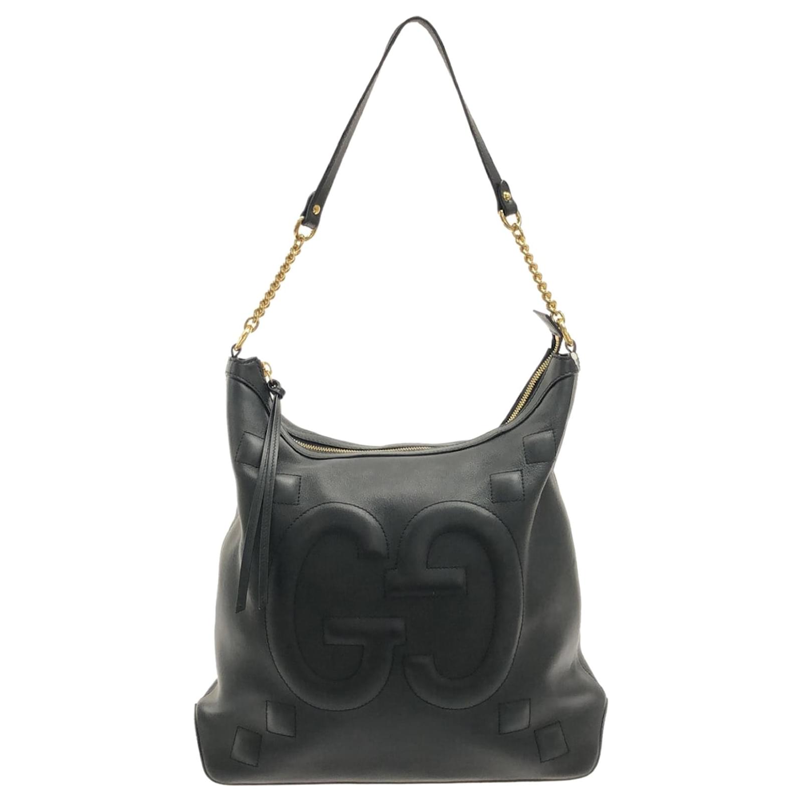Gucci Black Apollo Shoulder Bag Leather Pony-style calfskin ref.1025557 ...
