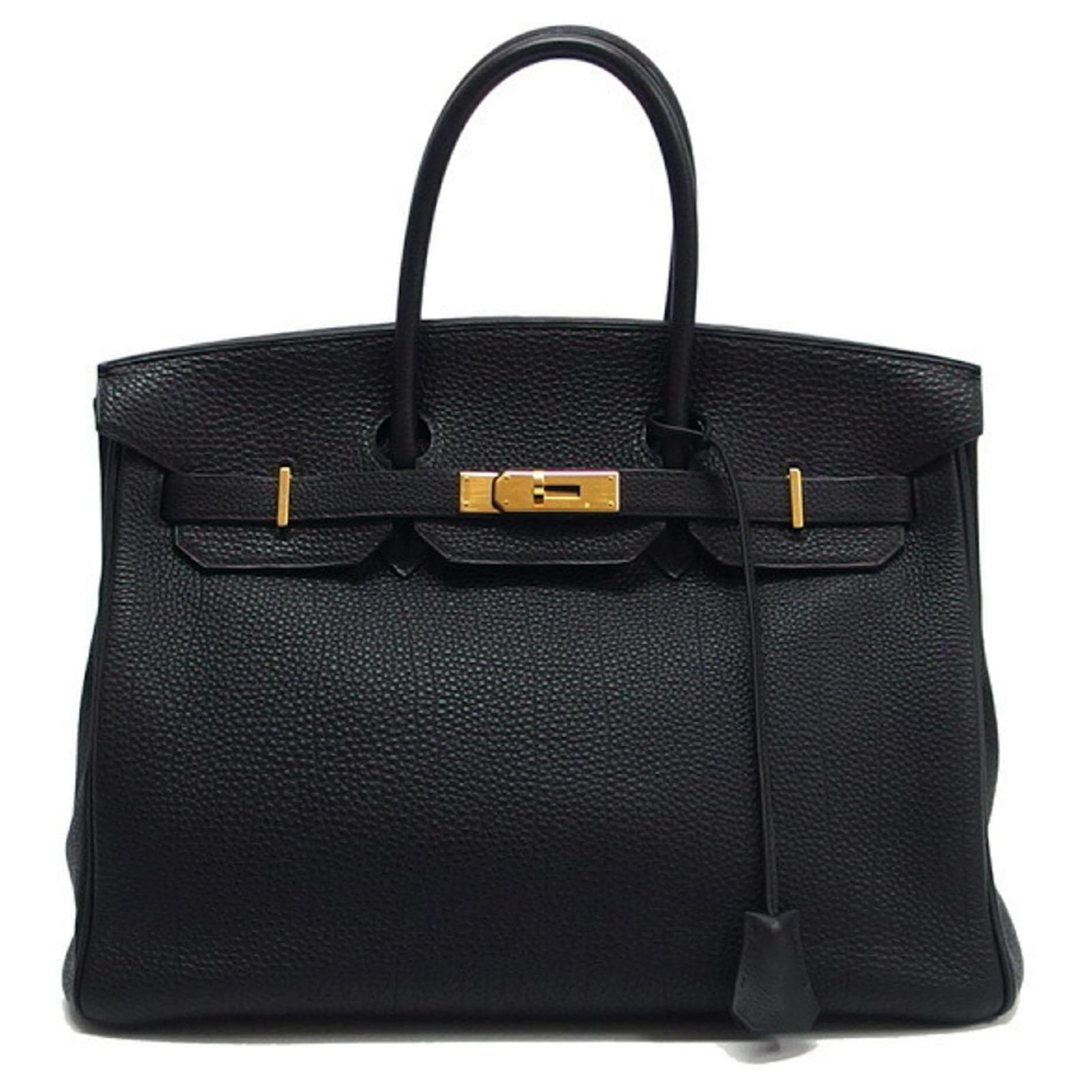 Hermès HERMES BIRKIN 35 Black Leather ref.1026823 - Joli Closet