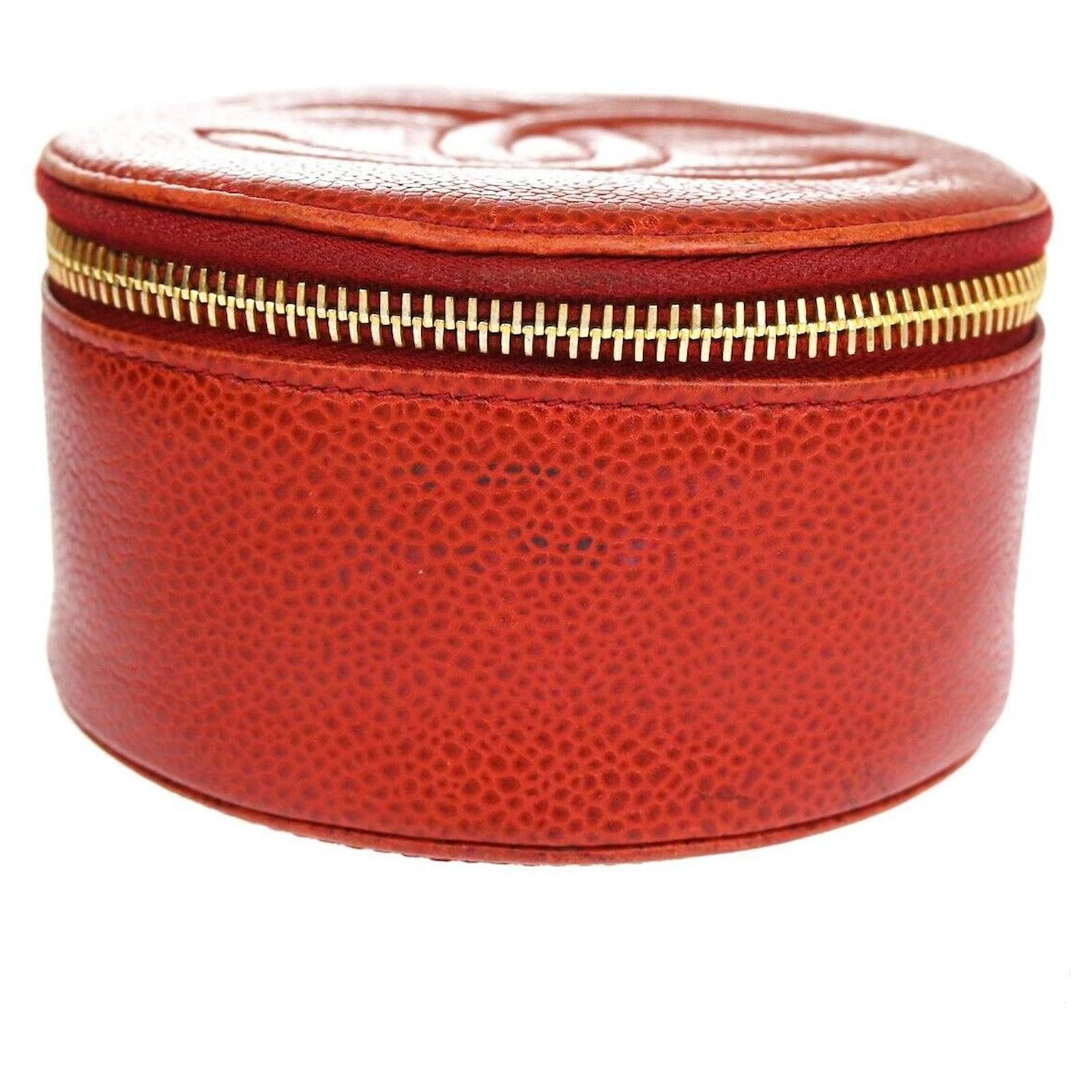 Chanel Vanity Red Leather ref.1028309 - Joli Closet