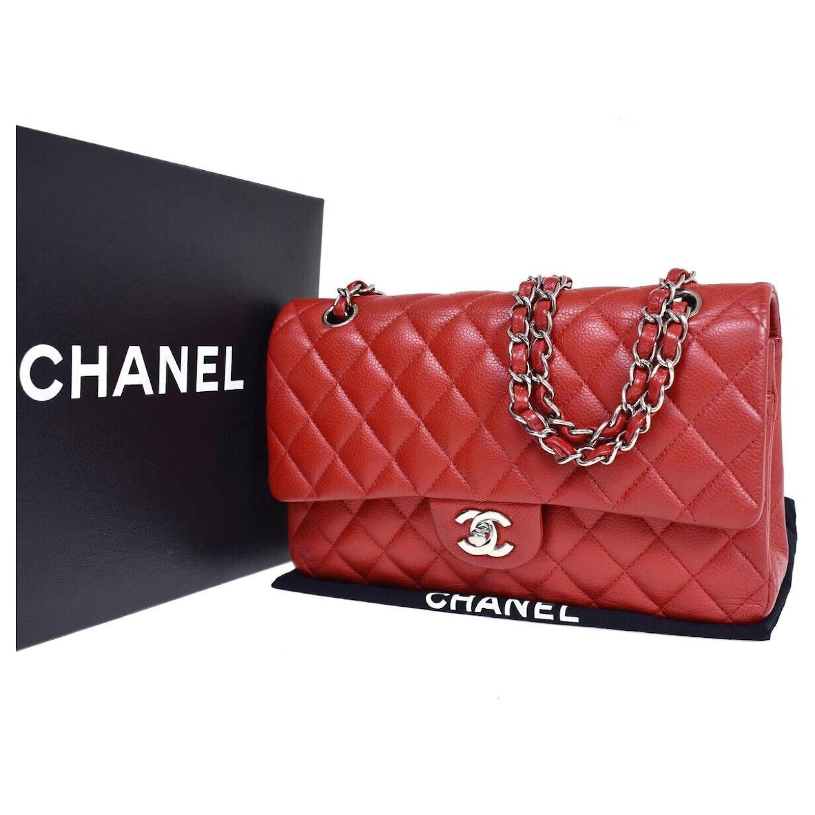 Chanel Double flap Red Leather ref.1028322 - Joli Closet
