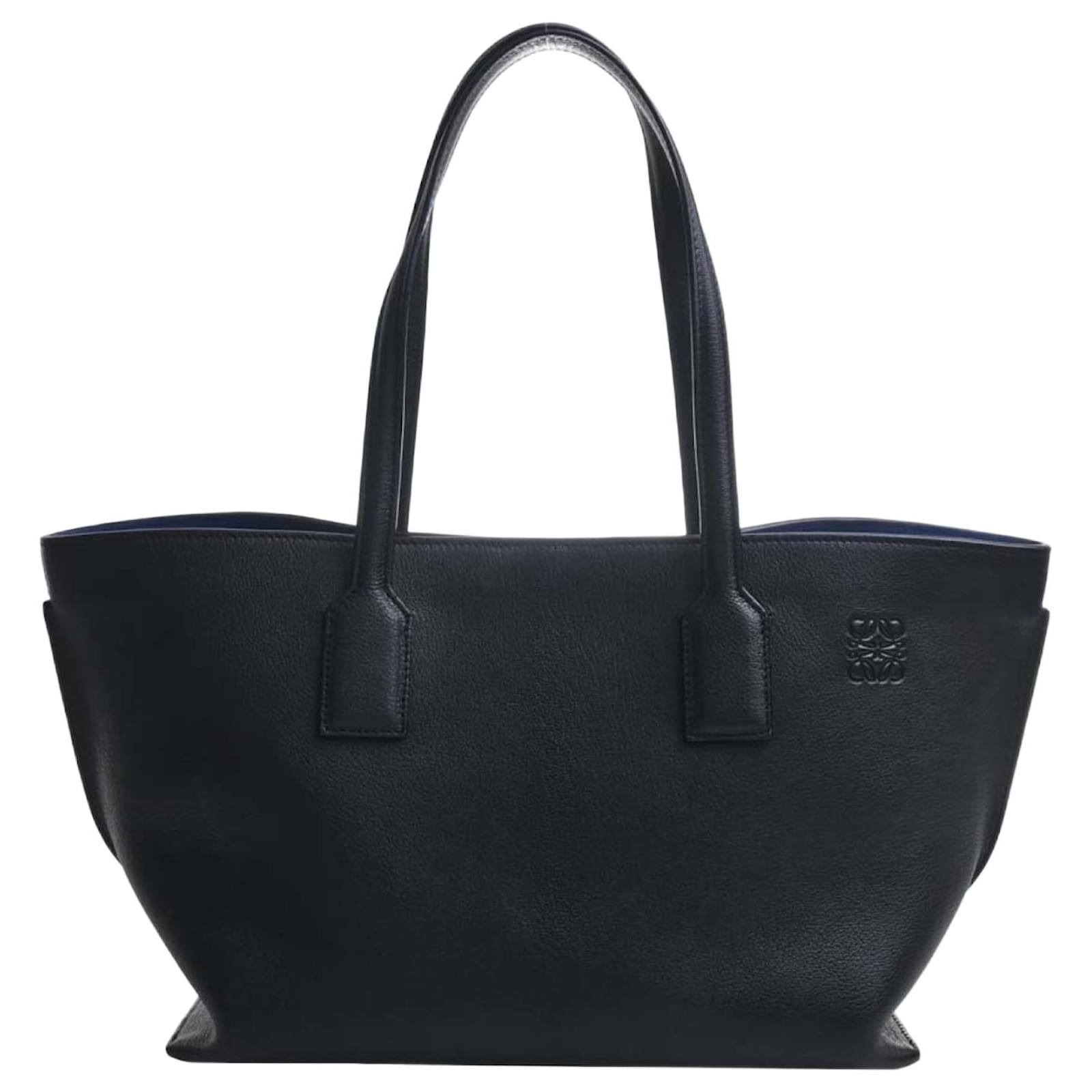Sac cabas Loewe T Cuir Noir ref.1030563 - Joli Closet