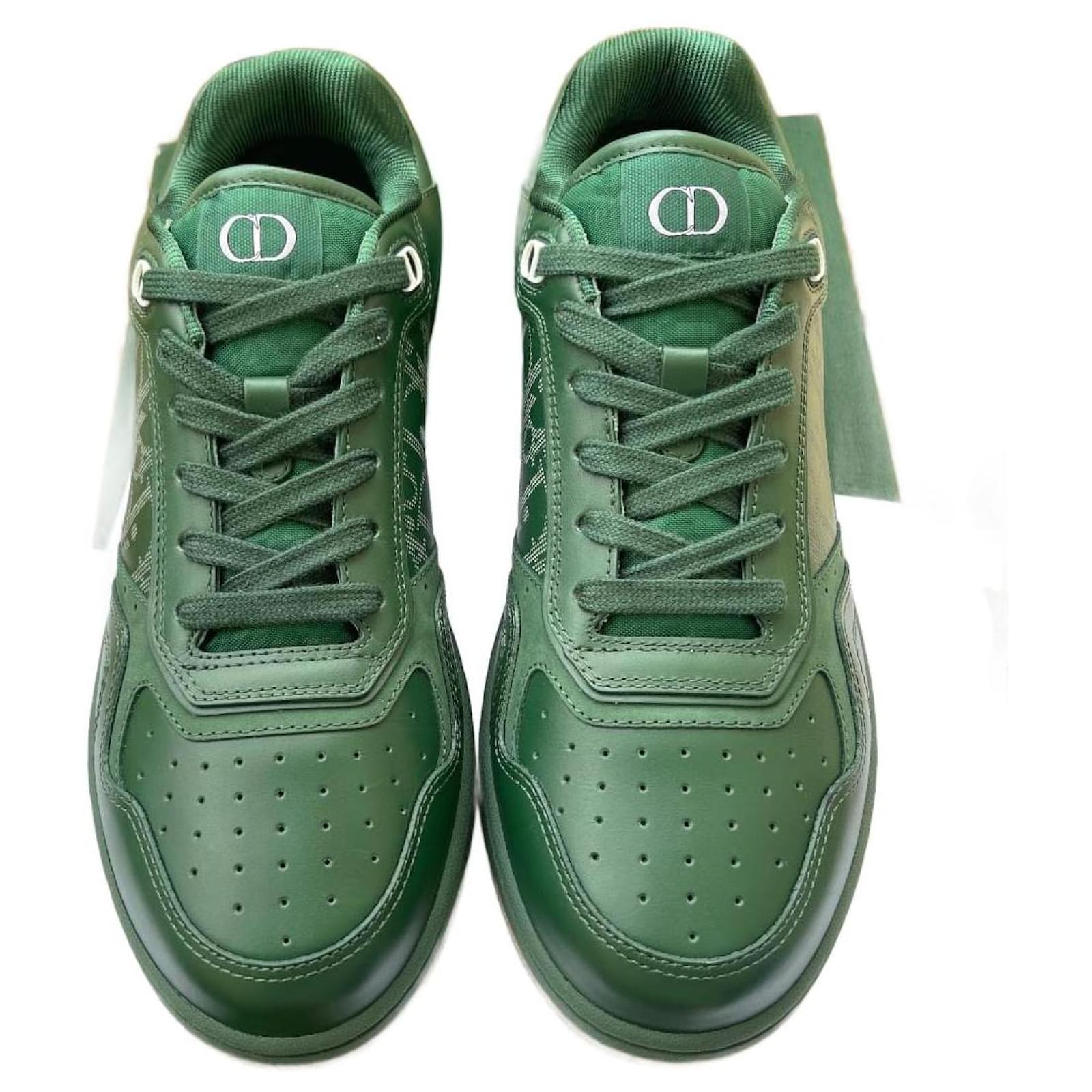 Dior Sneakers Green Leather ref.1030895 - Joli Closet