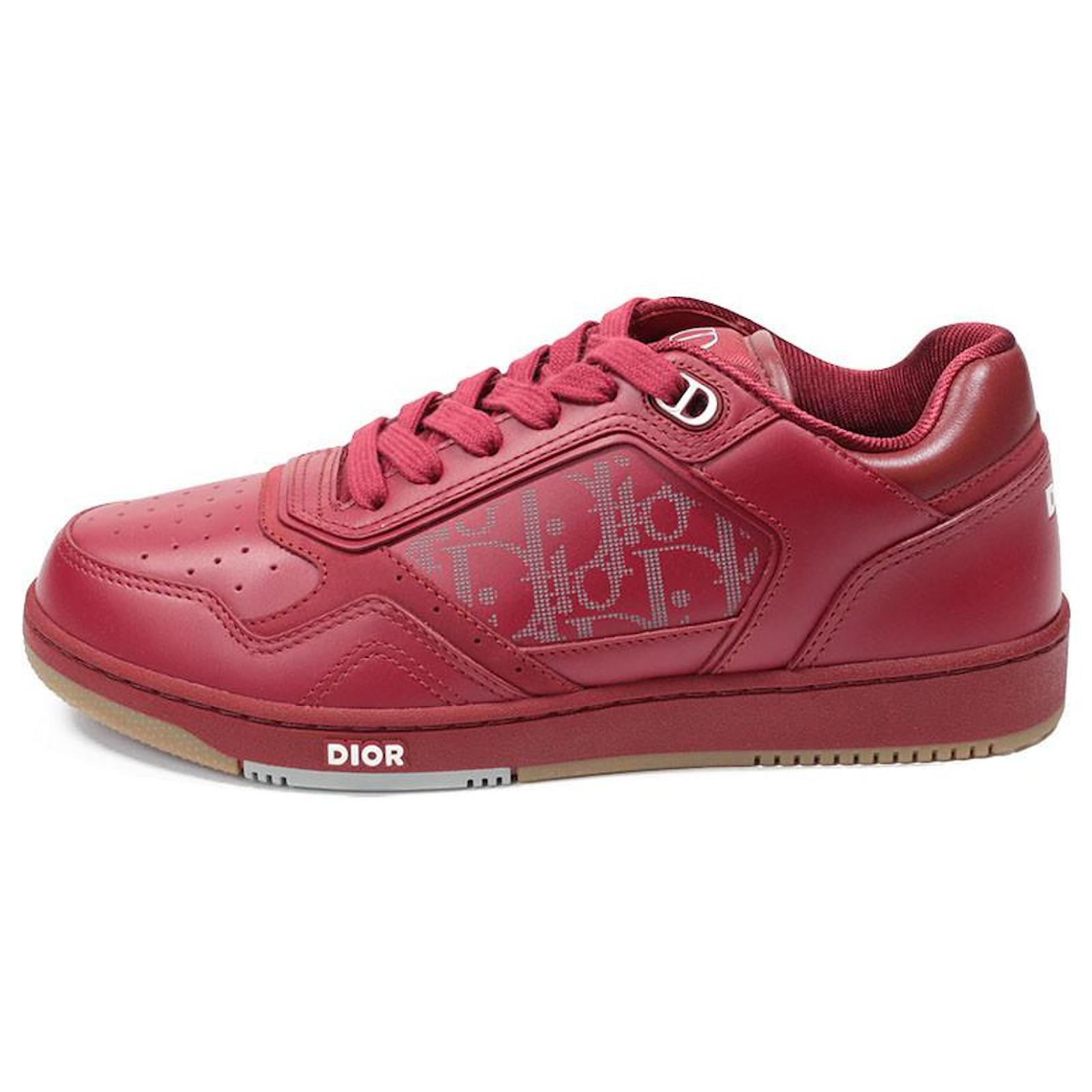 Dior Sneakers Red Leather ref.1031008 - Joli Closet