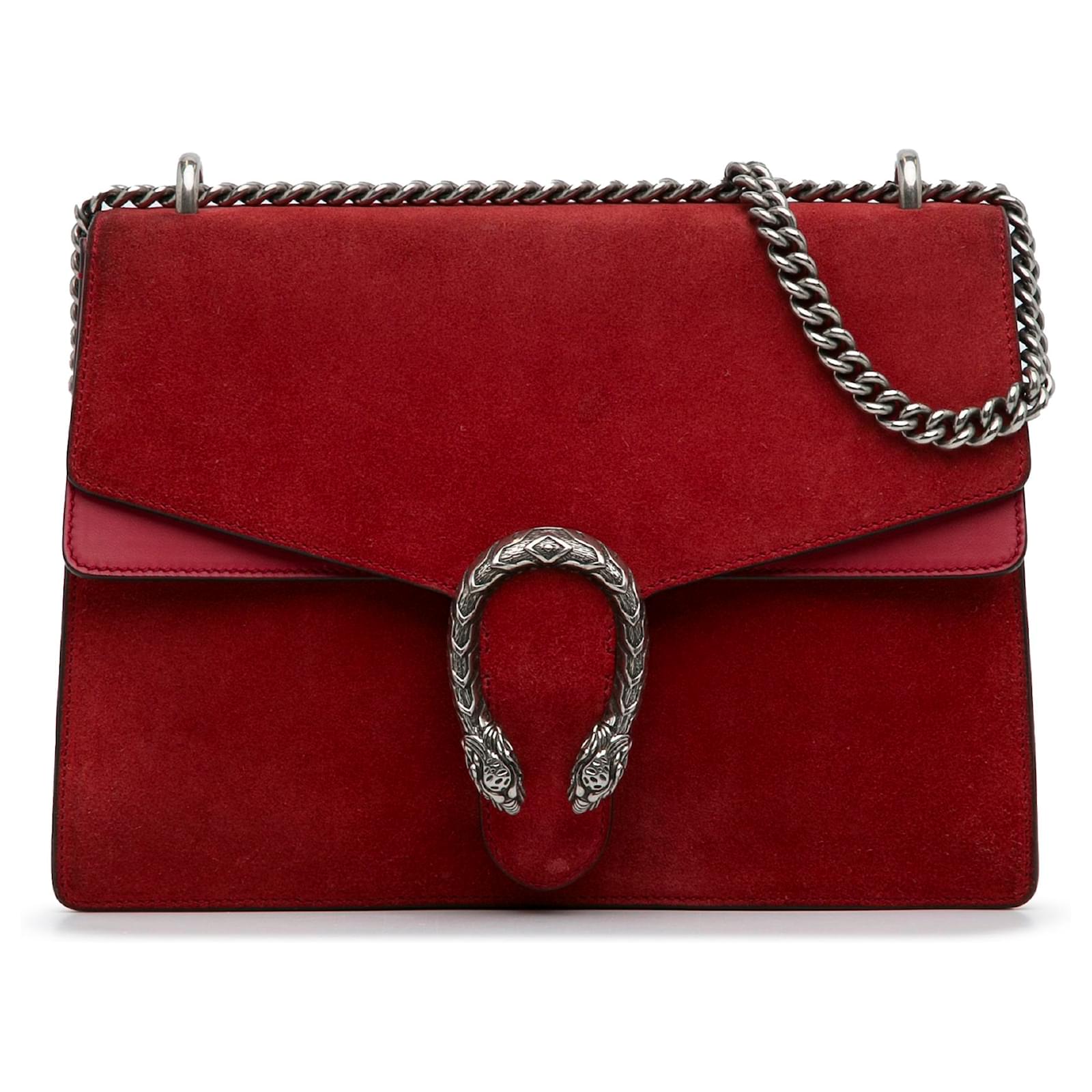 Gucci Red Medium Suede Dionysus Shoulder Bag Leather ref.1032188 - Joli ...