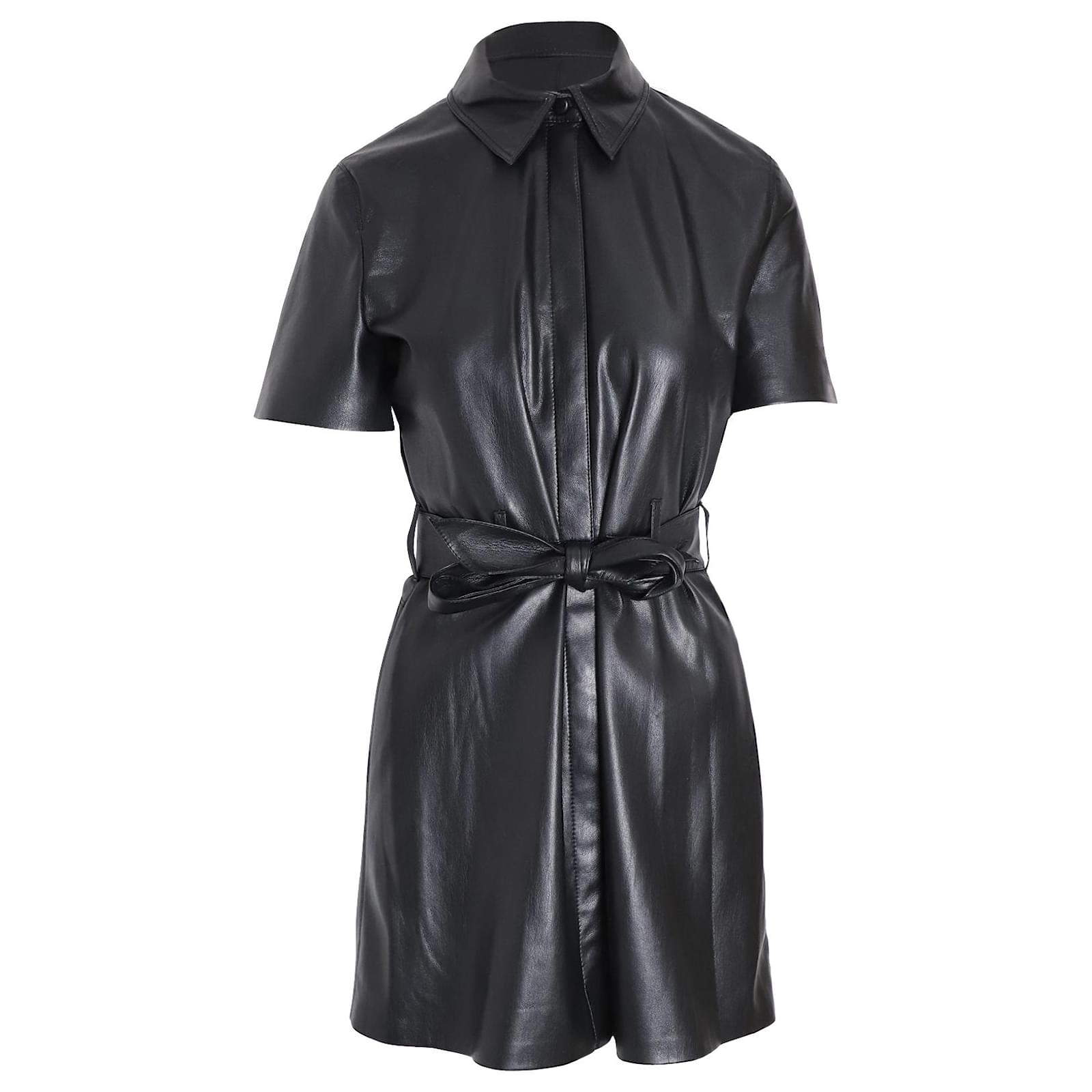 Nanushka Bleted Mini Dress in Black Polyurethane Plastic ref.1032296 ...