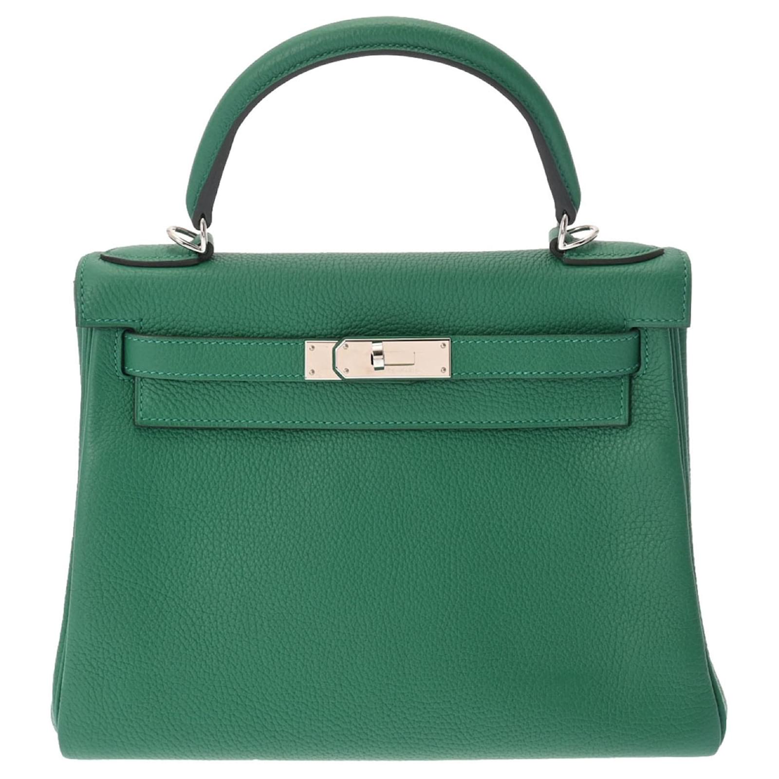 Hermès hermes kelly 28 Green Leather ref.1033427 - Joli Closet