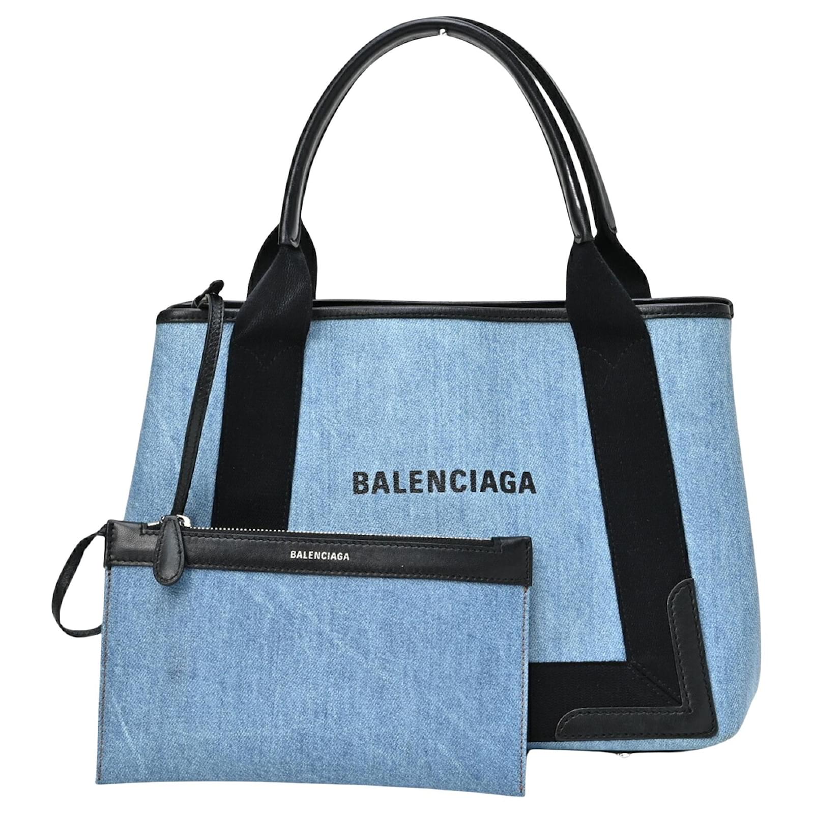 Balenciaga Navy Cabas Blue Denim ref.1033979 - Joli Closet