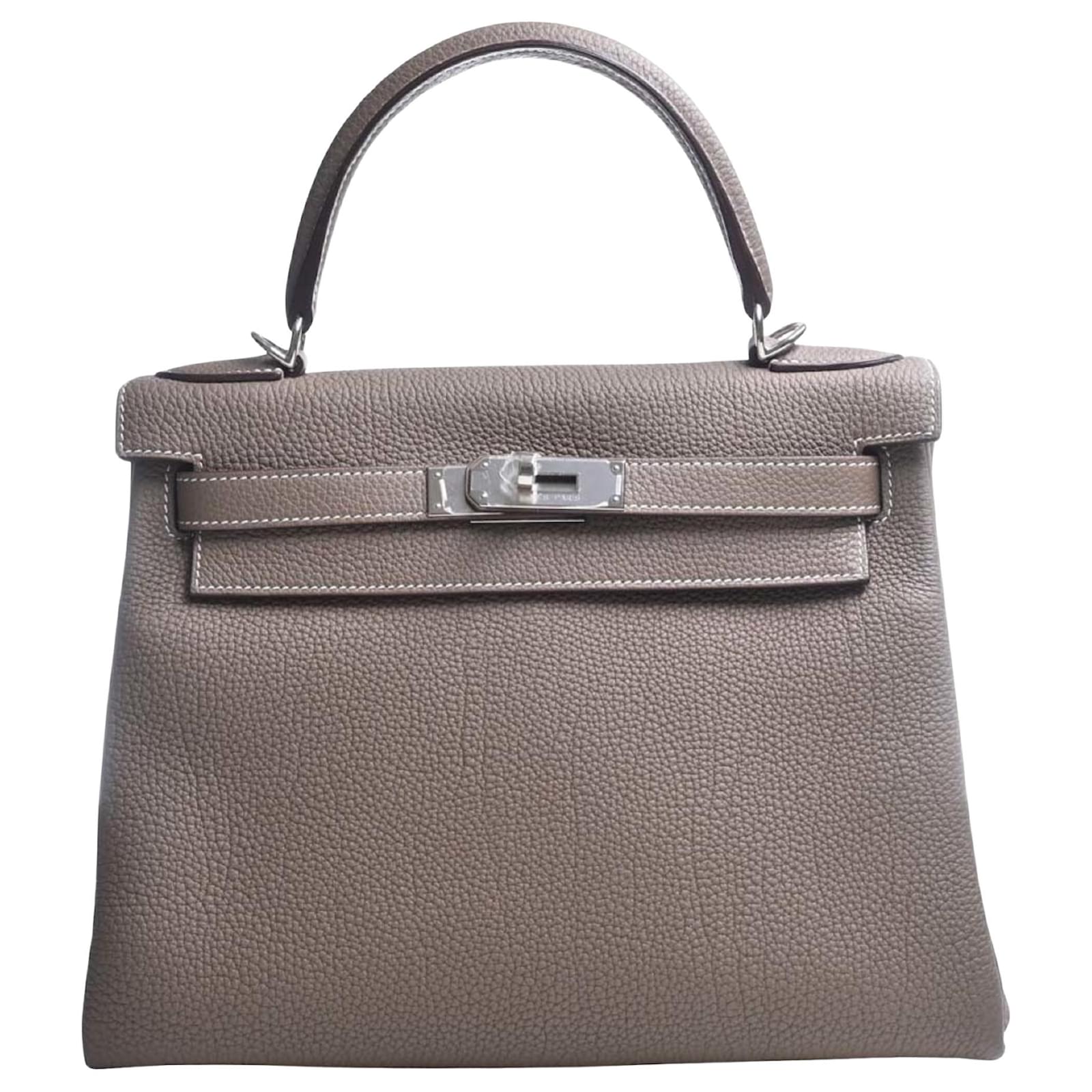 Hermès hermes kelly 28 Grey Leather ref.1036468 - Joli Closet