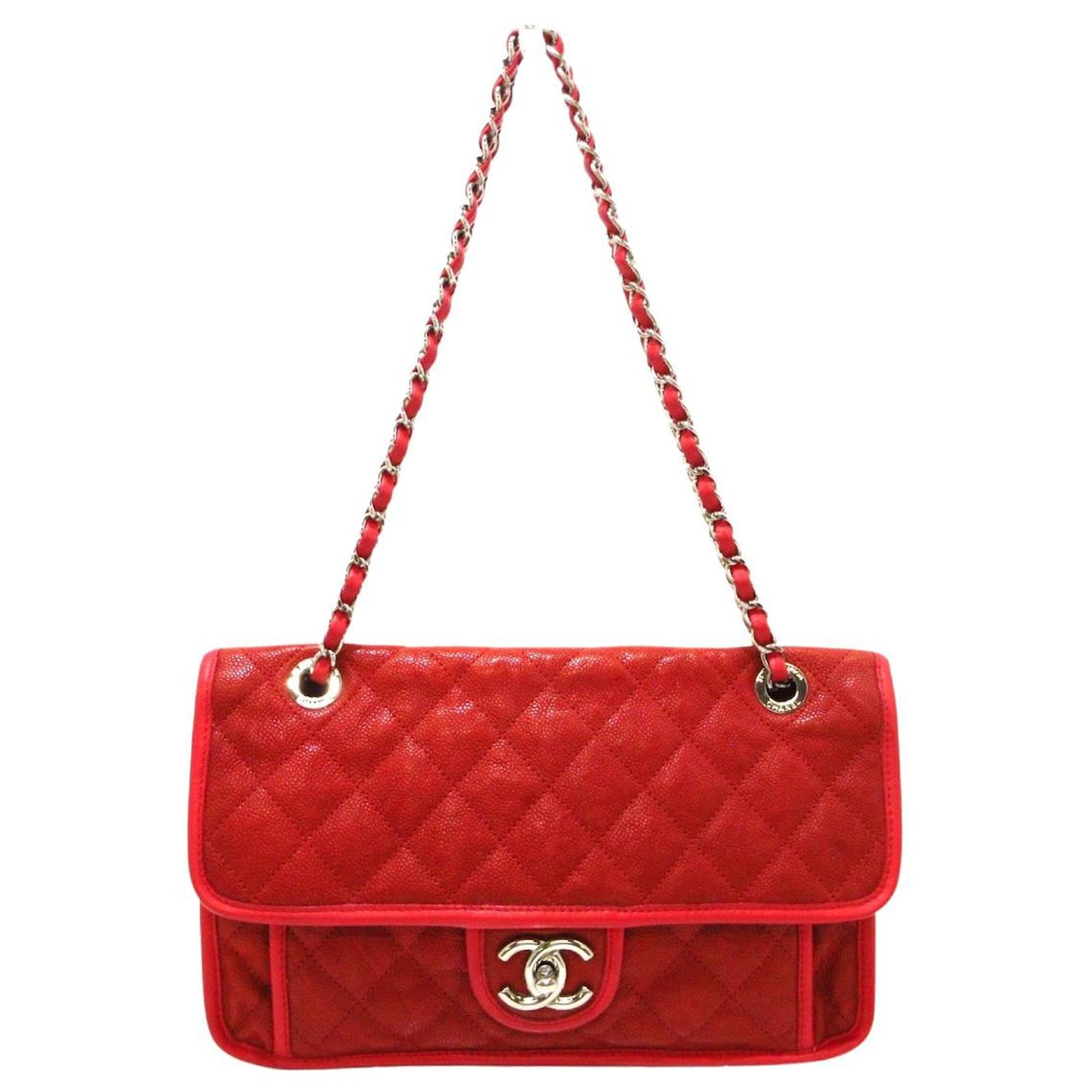Chanel Red Leather ref.1037156 - Joli Closet