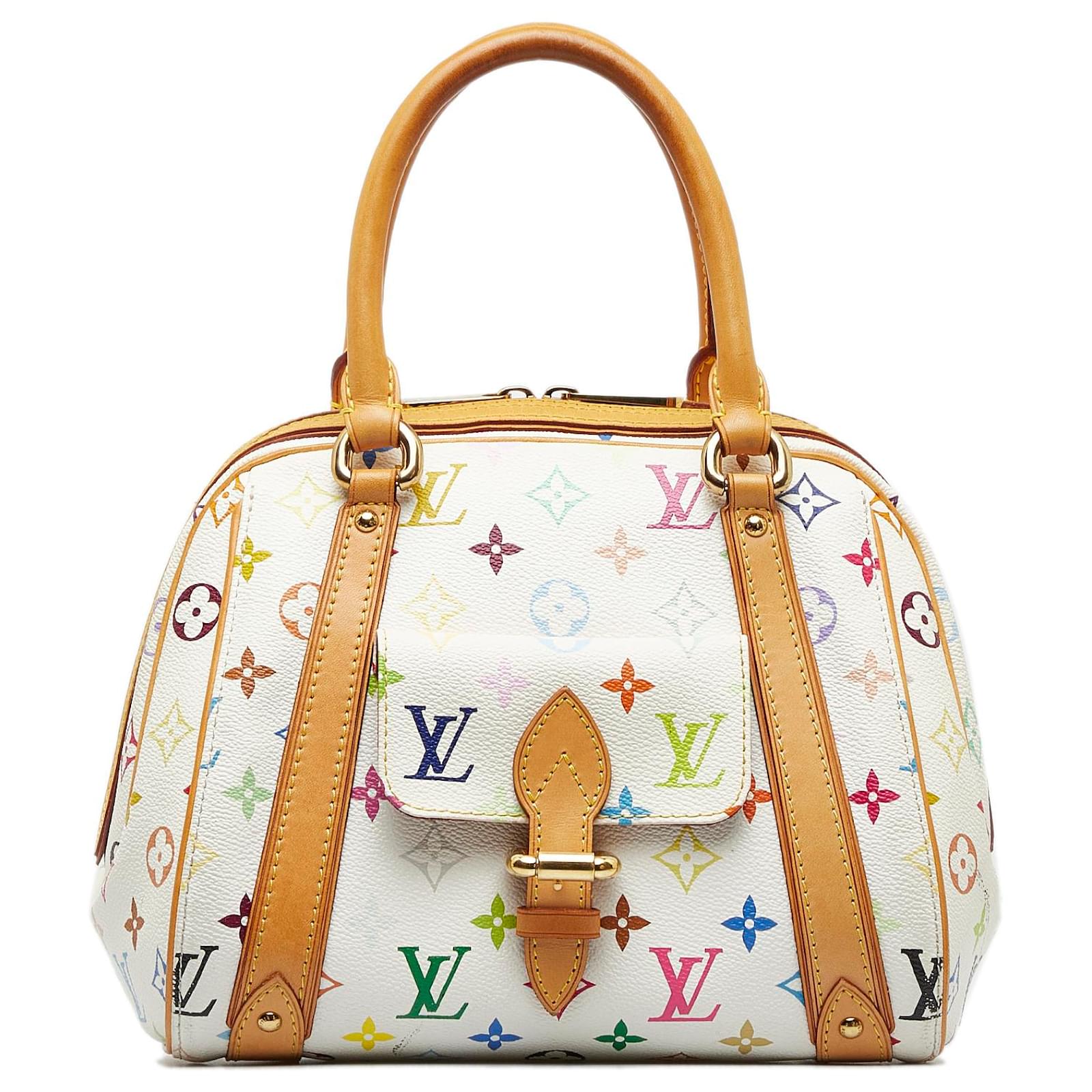 Louis Vuitton White Monogram Multicolore Priscilla Cloth ref.1038314 ...