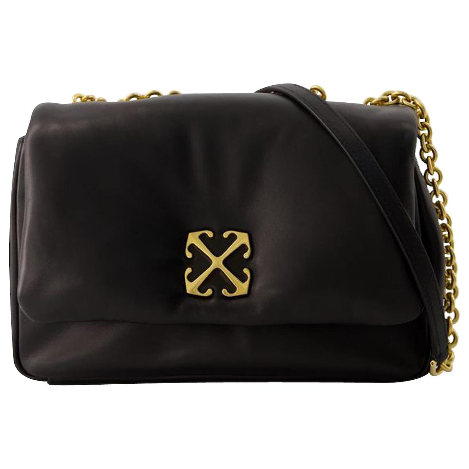 Jitney Puffer Crossbody - Off White - Leather - Black Pony-style ...