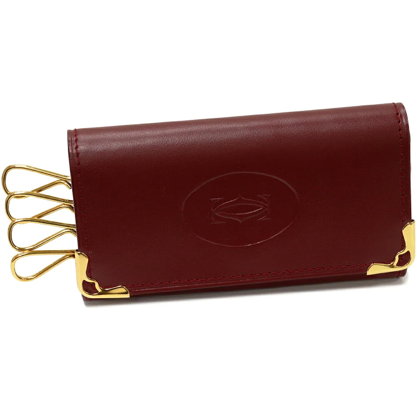 Must De Cartier Leather Key Case Red Pony-style calfskin ref.1039825 ...