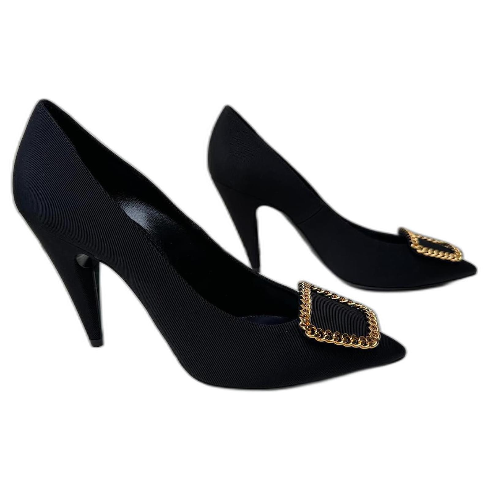 Saint Laurent Heels Black Cloth ref.1040371 - Joli Closet
