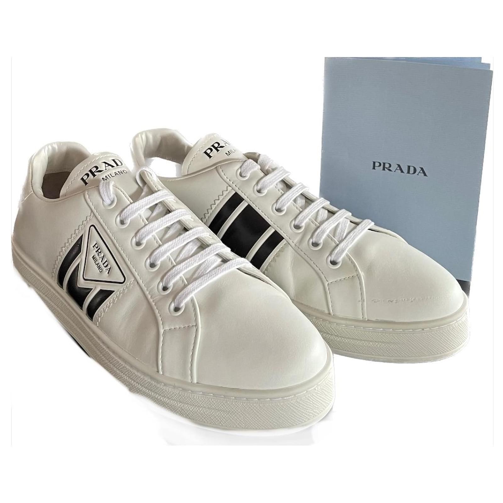 Prada Sneakers White Leather ref.1041185 - Joli Closet