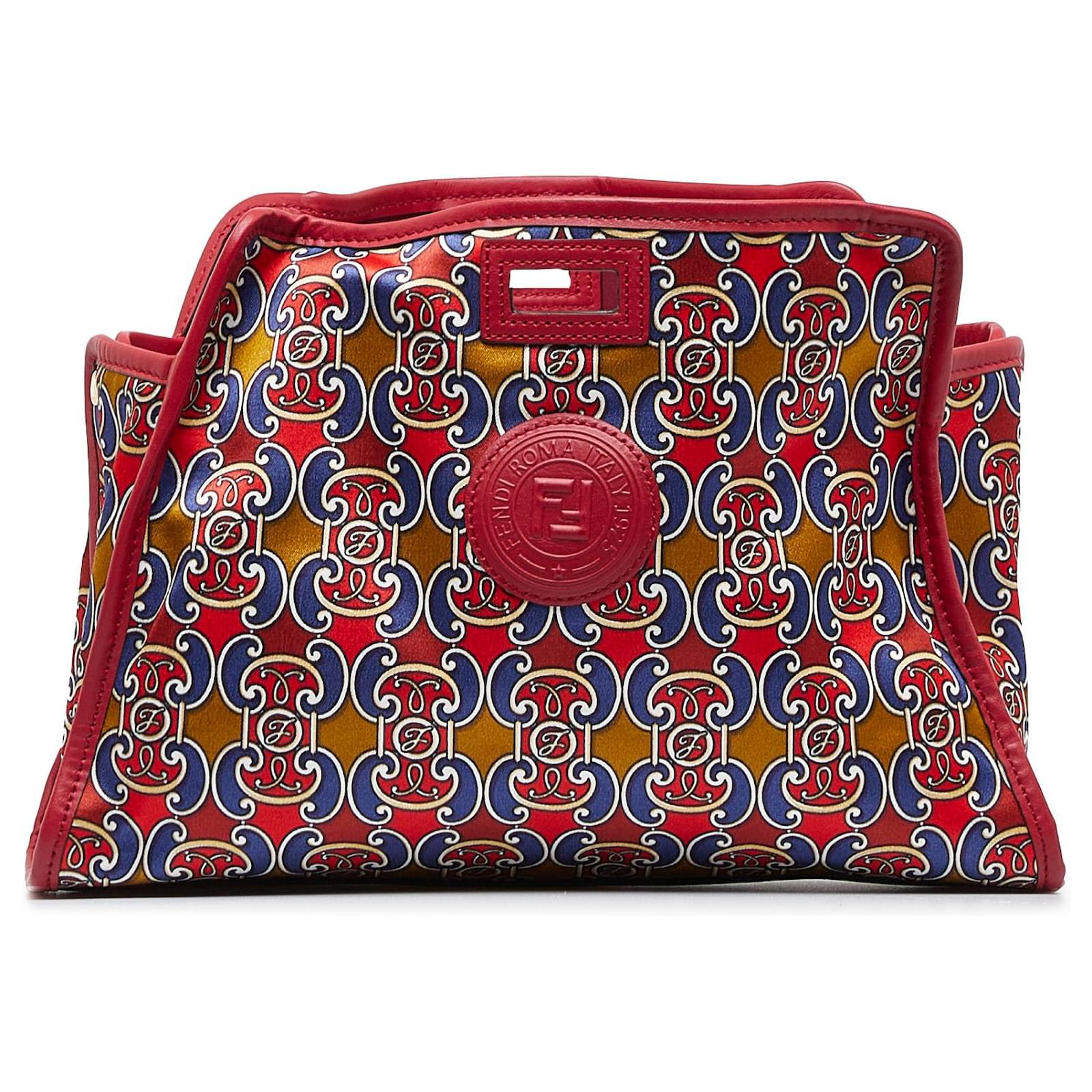 Fendi Multi Royale Print Stamp Patch Runaway Handbag Multiple colors ...