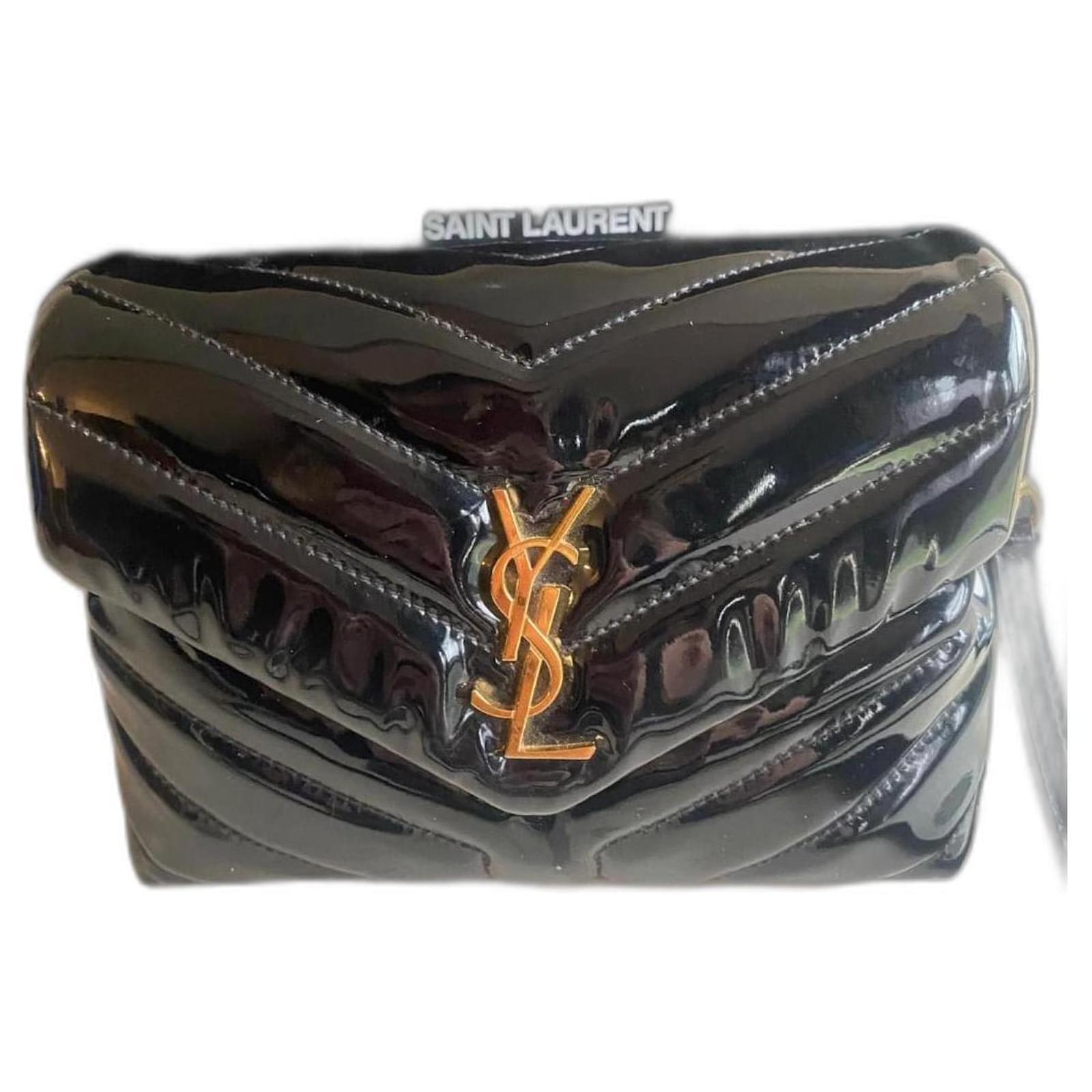 Yves Saint Laurent Loulou small Black Patent leather ref.1042645 - Joli ...