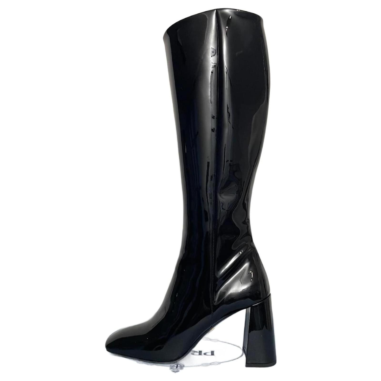 Prada Boots Black Patent leather ref.1042675 - Joli Closet
